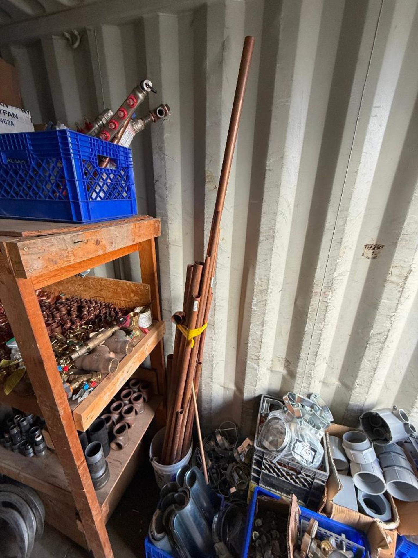 Lot of Asst. Plumbing Cart Parts w/ Asst. Hangers, Plastic Fittings ...