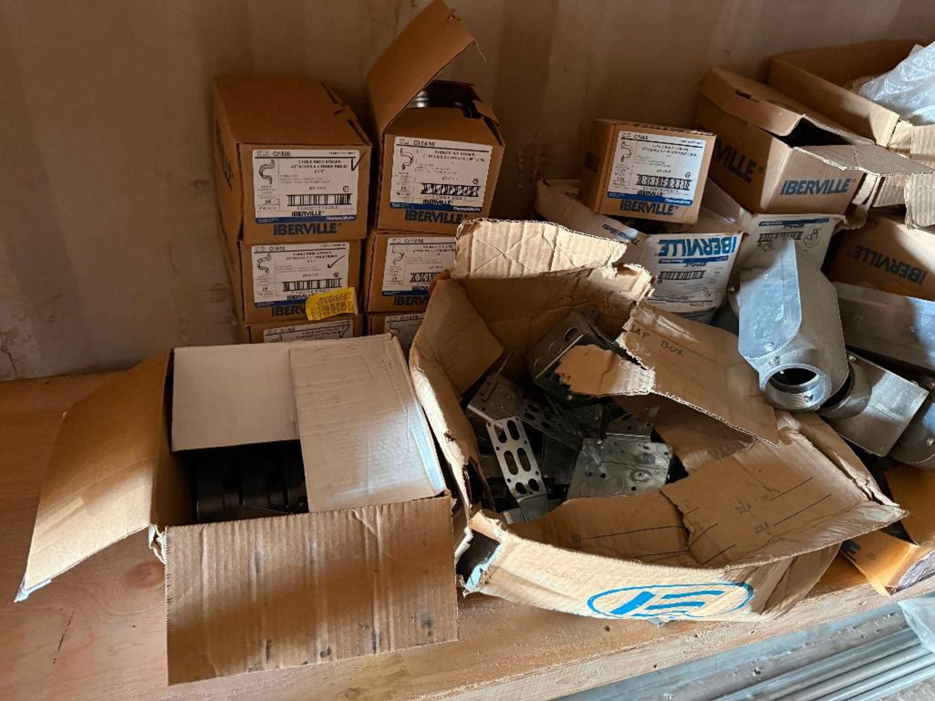 Lot of Asst. Straps, Gang Box Covers, etc. *Must Be Removed By Monday ...