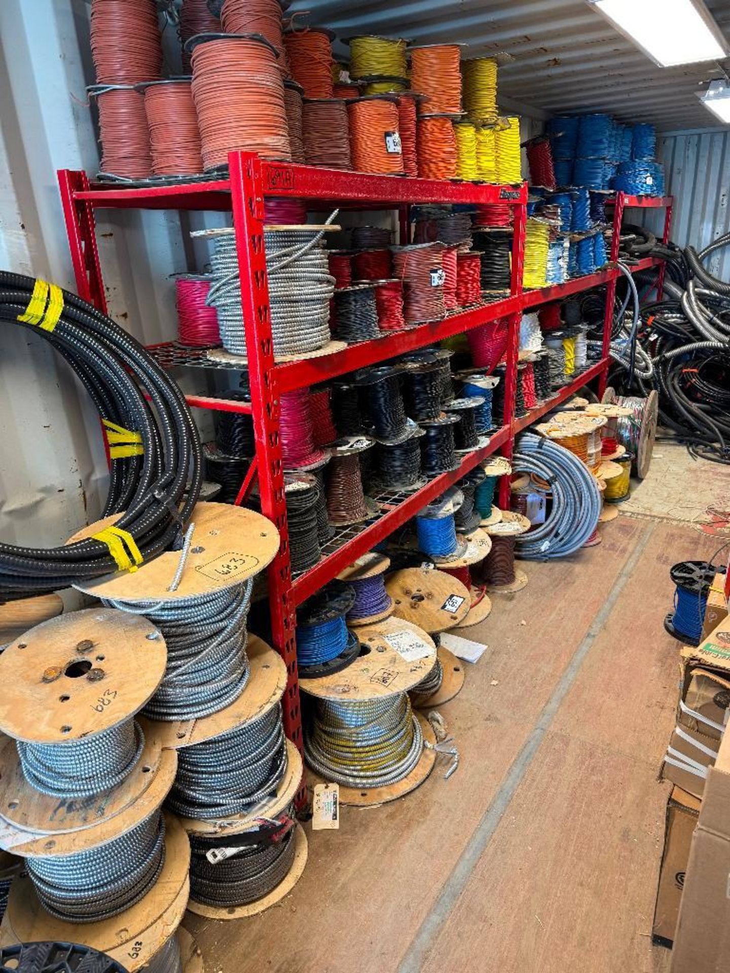 Lot of (3) Sections of Snap-On Parts Racking *Cannot Be Removed Until ...