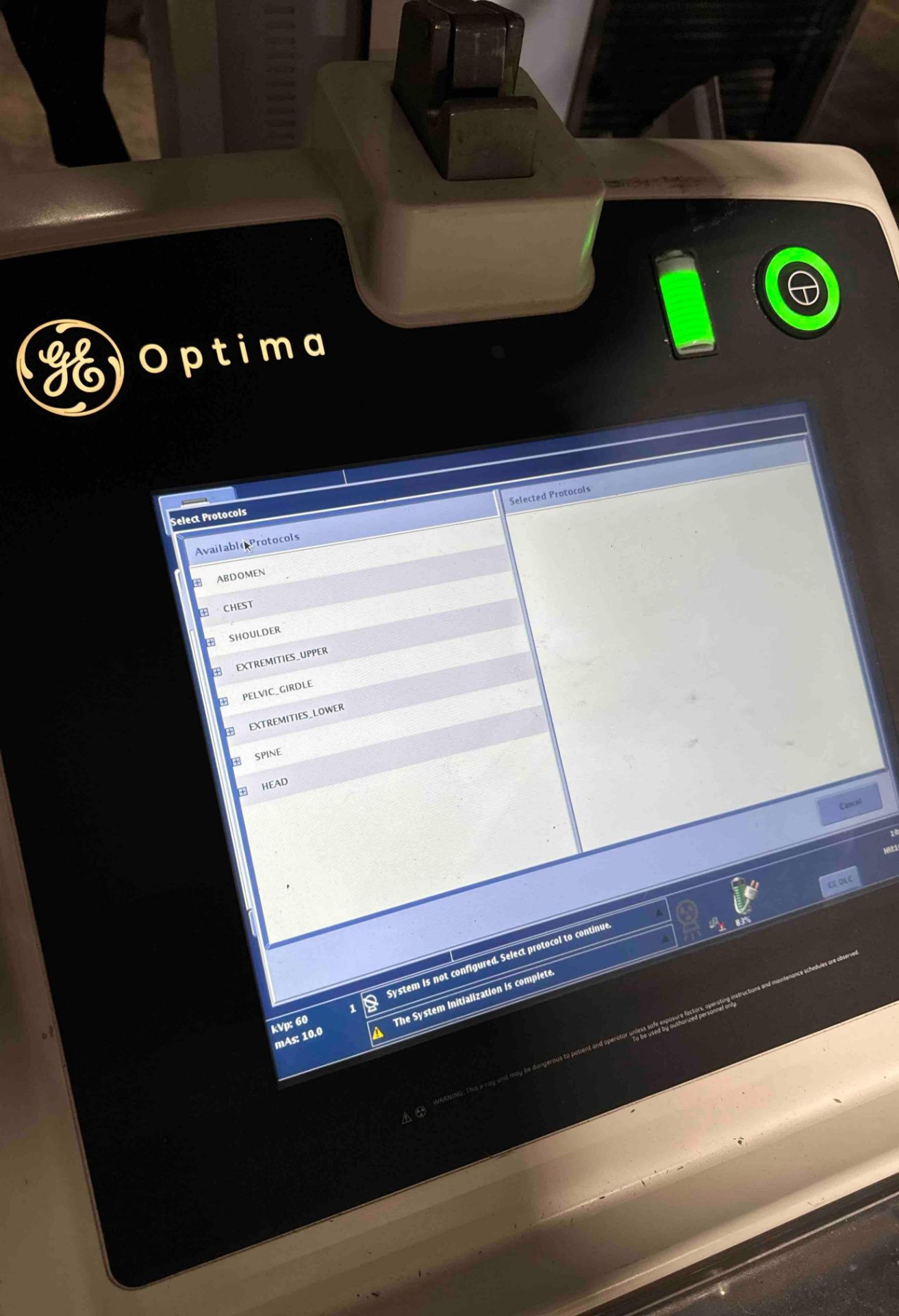2018 GE Healthcare Optima Portable Xray