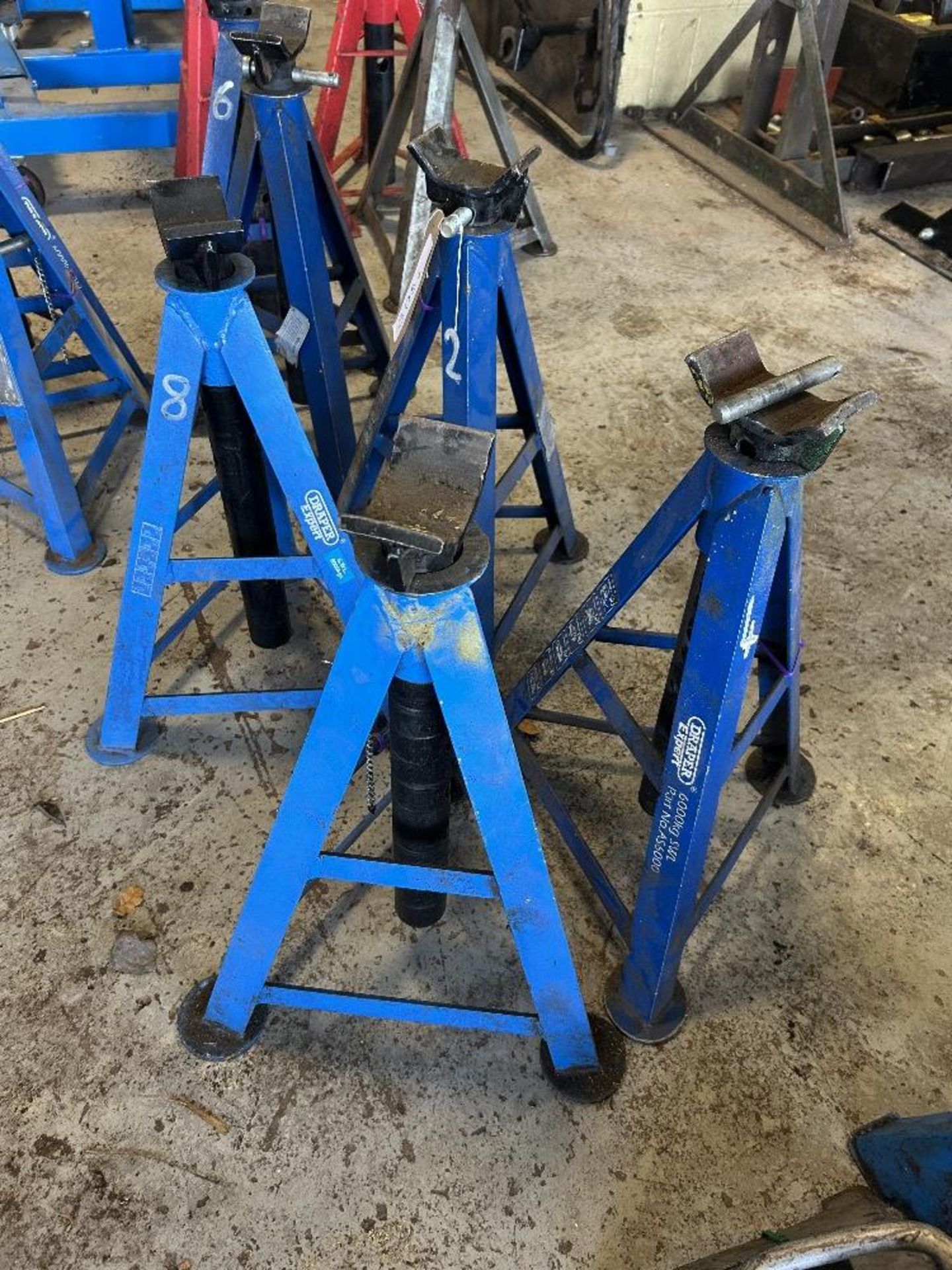(4) Draper Expert 6 ton Axle Stands