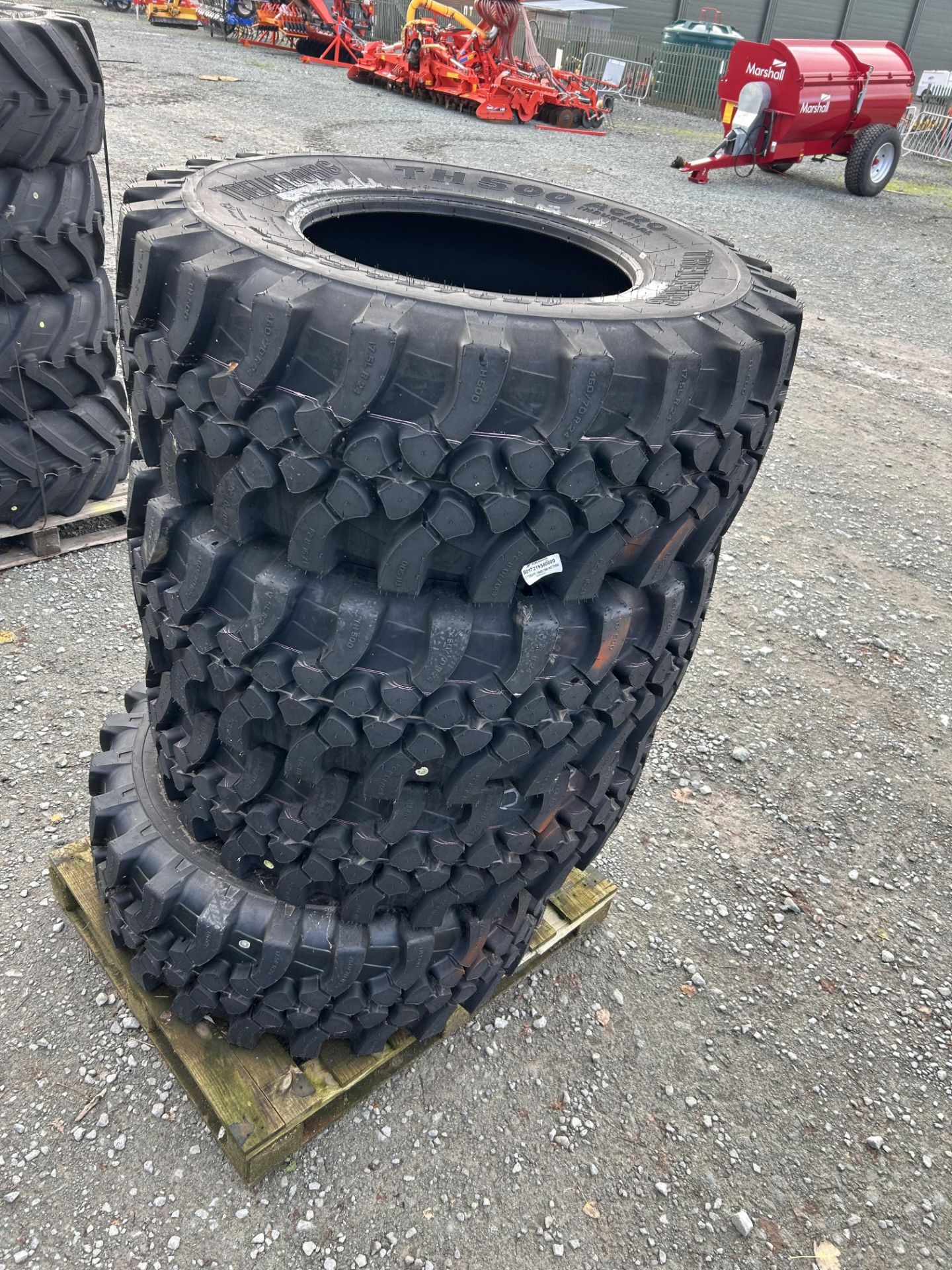 (4) Trelleborg TH500 Agro Industrial 460/70 R24 Tyres