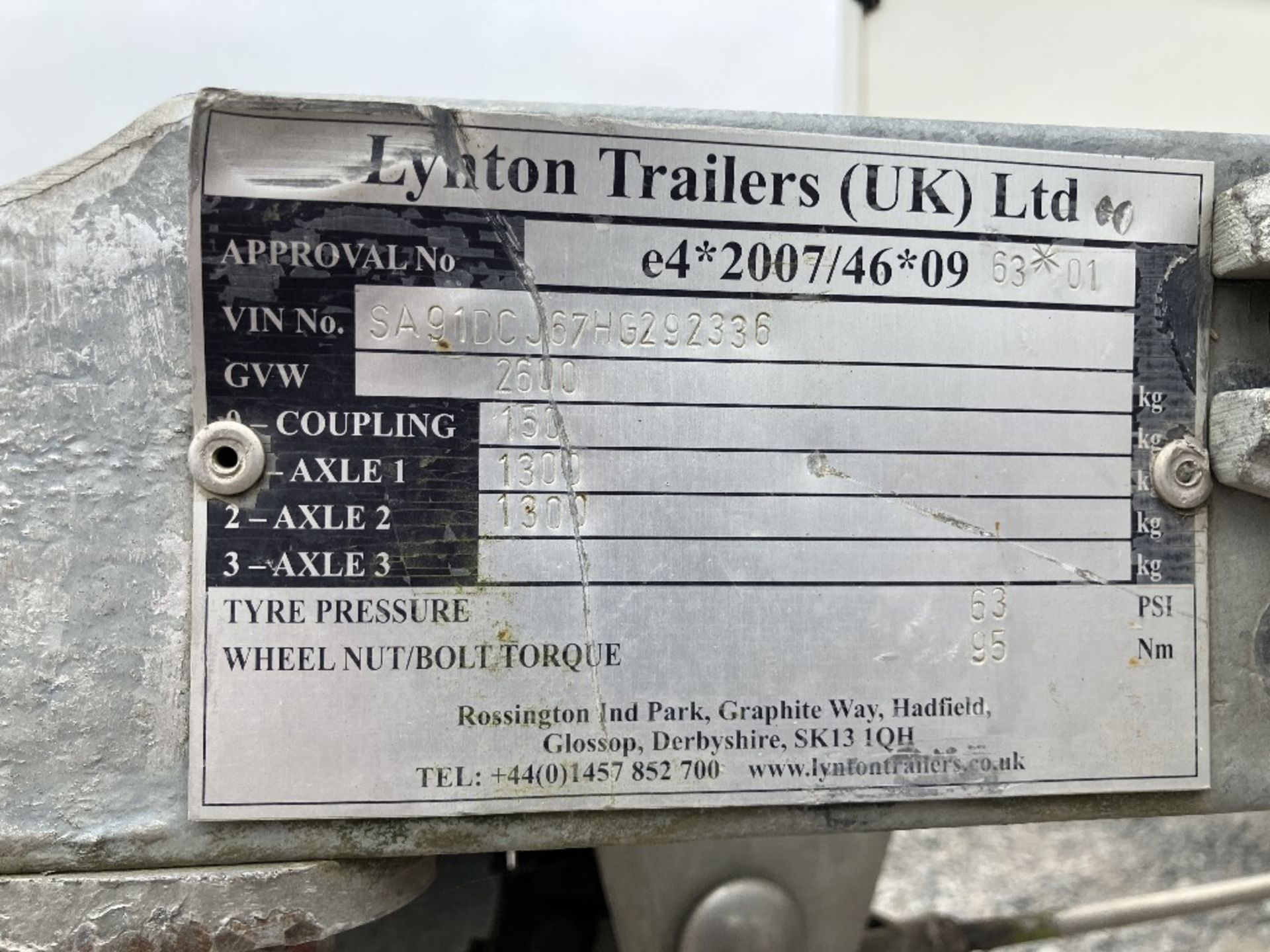 Lynton Trailers Twin Axle 18' Exhibition Box Trailer Capacity ...