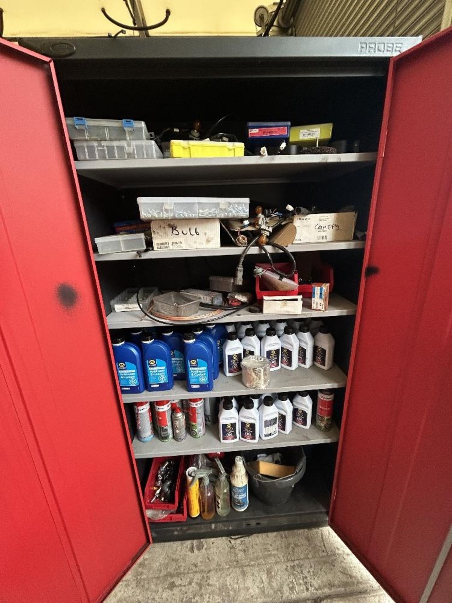 2-Door Storage Cupboard and Large Quantity Of Consumables