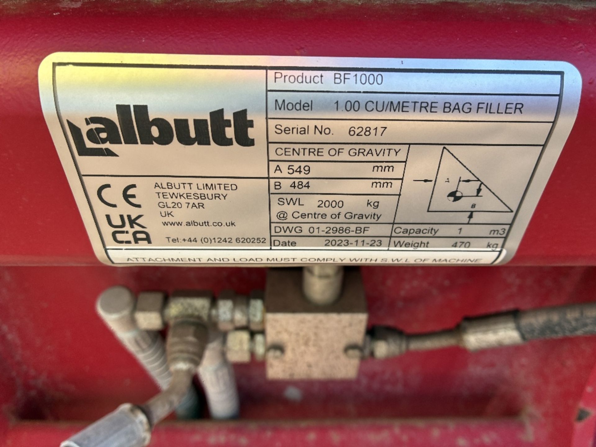 Albutt BF1000 Bulk Bag Hopper/Lifter