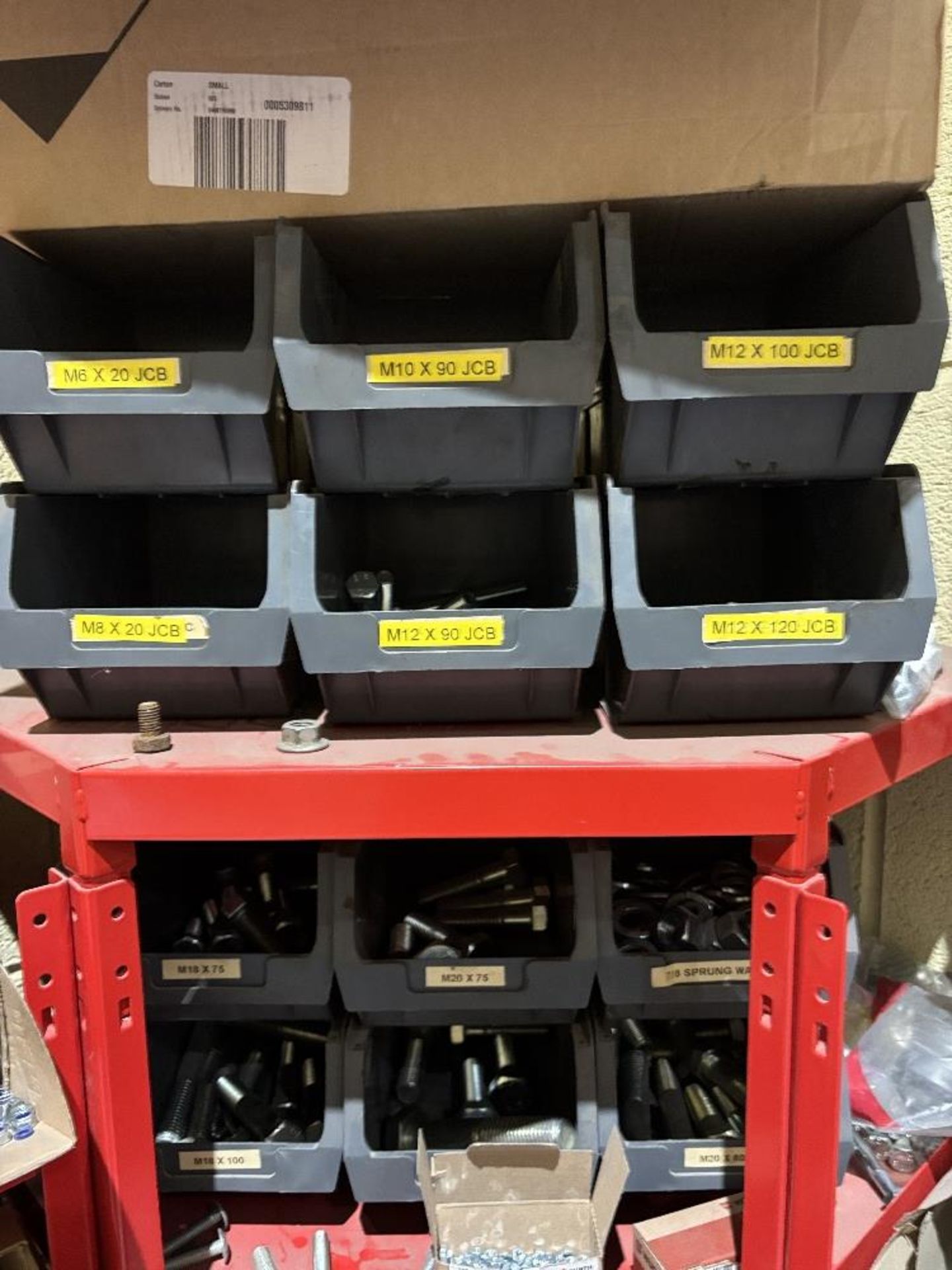 Eight Bay Wurth Metal Storage System with Assorted Contents ...