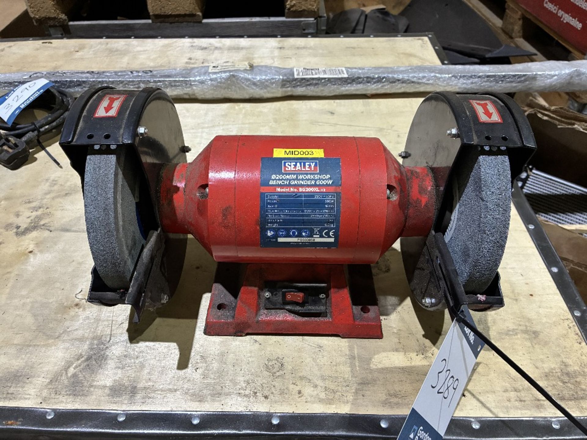 Sealey BG200XL.v2 200mm Workshop Bench Grinder