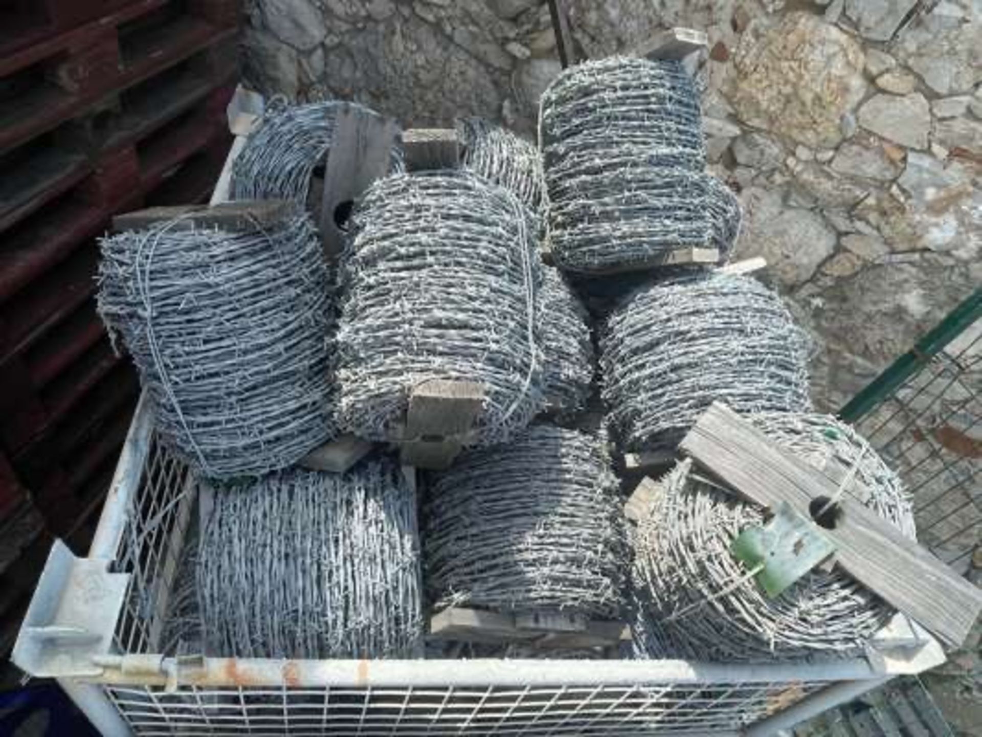 2 X PALLETS BARBED WIRE This will need to be collected from Gibraltar.