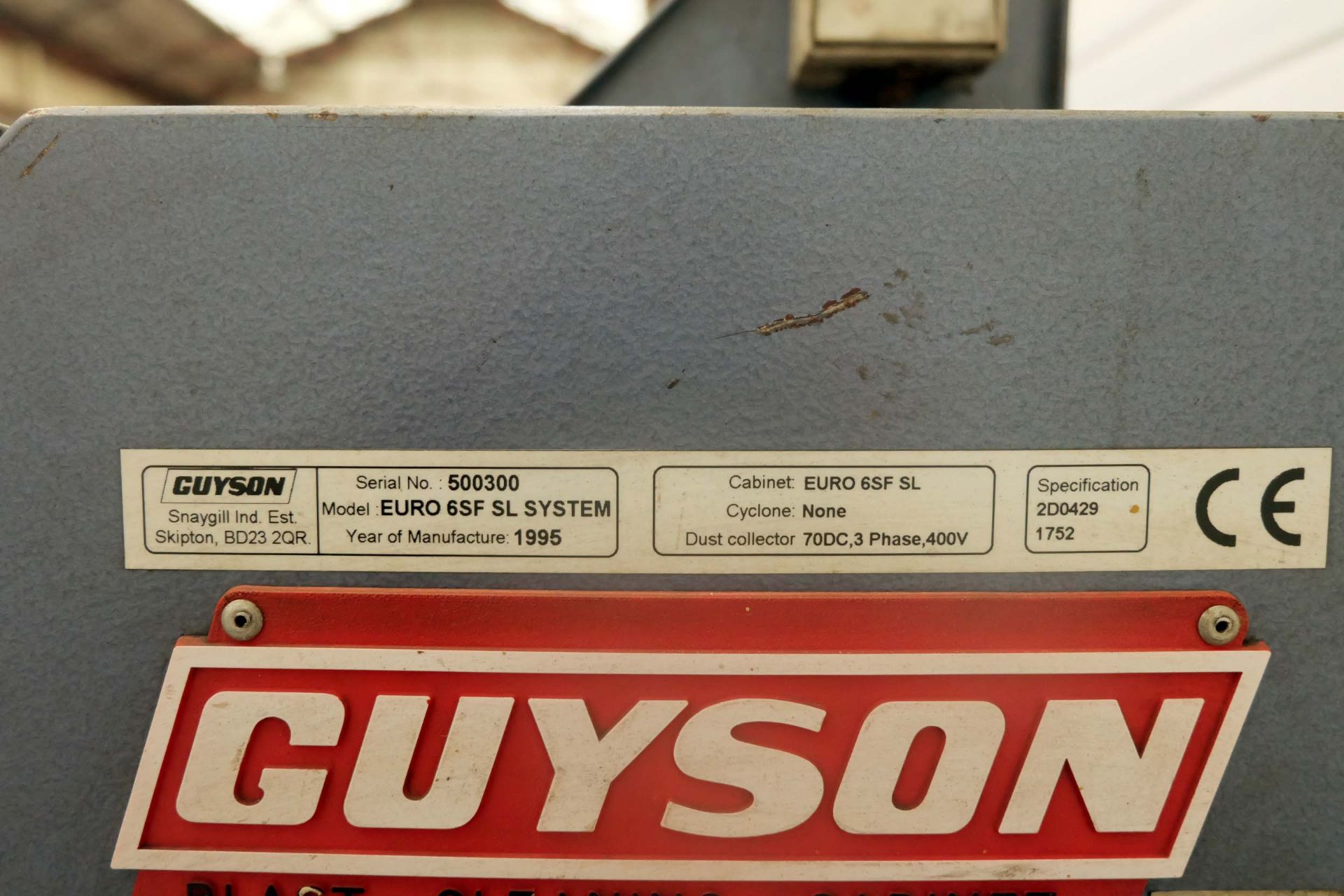 Guyson 6 SL Shot Blast Unit With Guyson 70DC Dust Extractor. Shot Blast ...