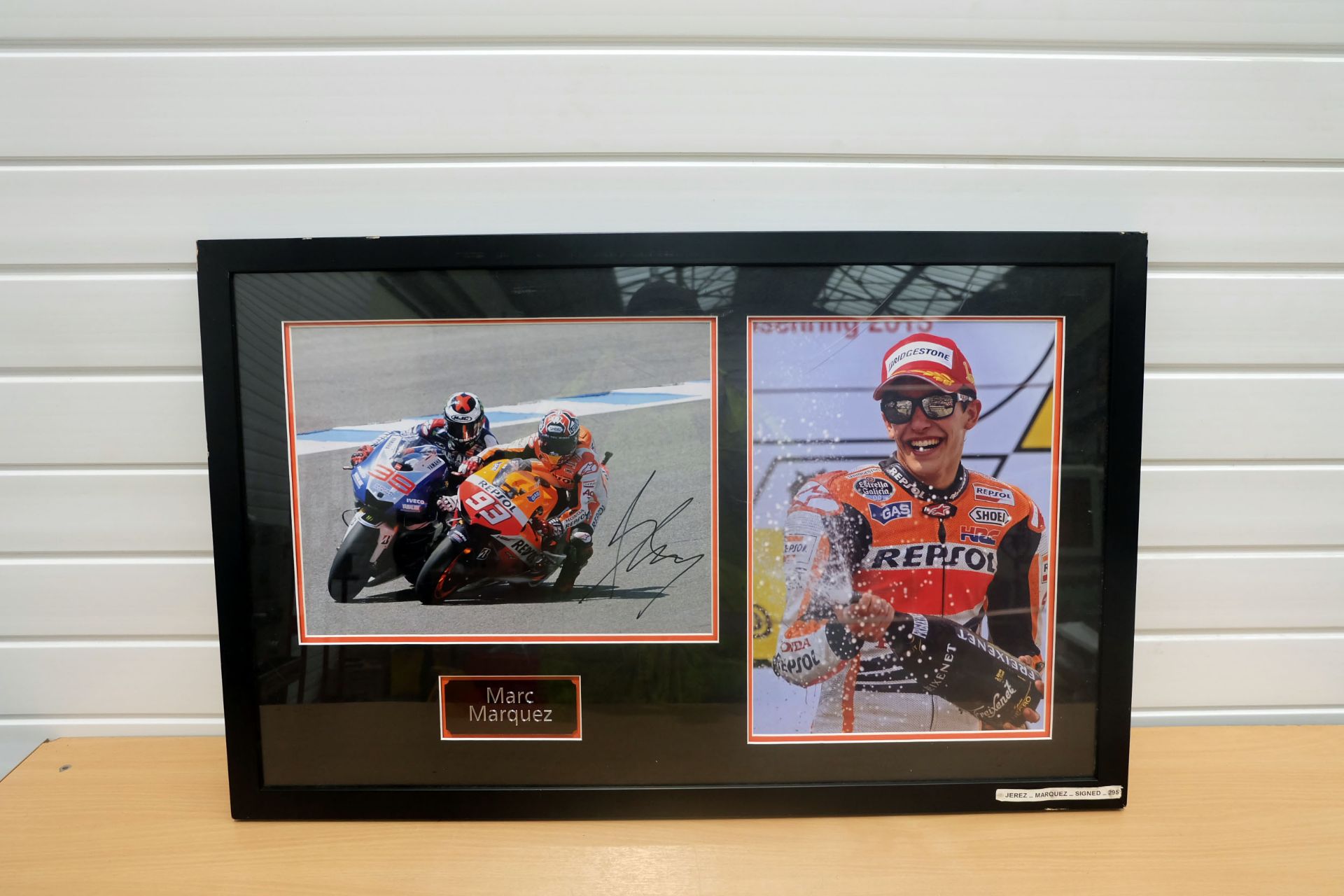 Moto GP Marc Marquez Signed Canvas Print.