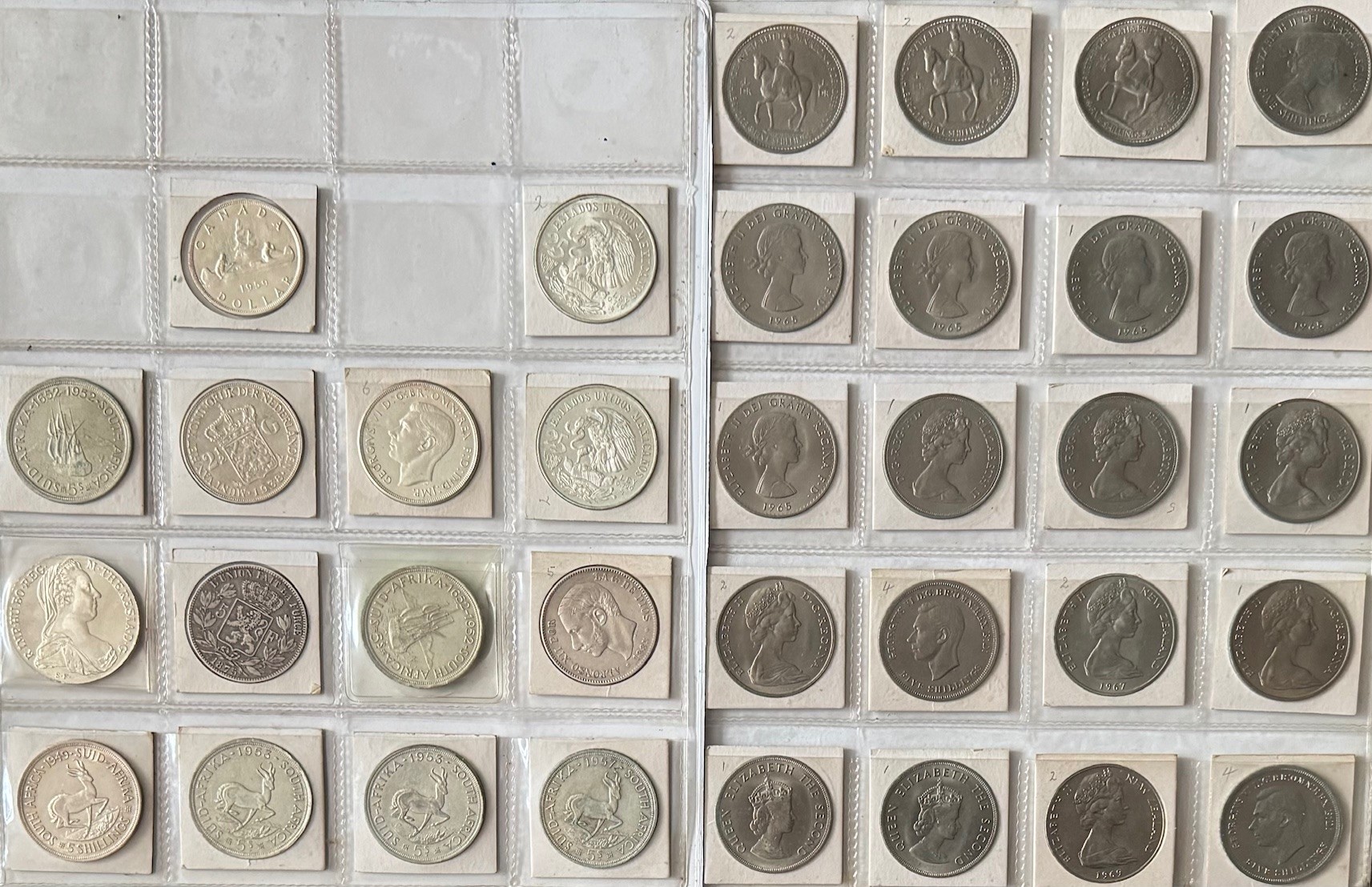 Collection of World coins, good silver content with Australia 1937 ...