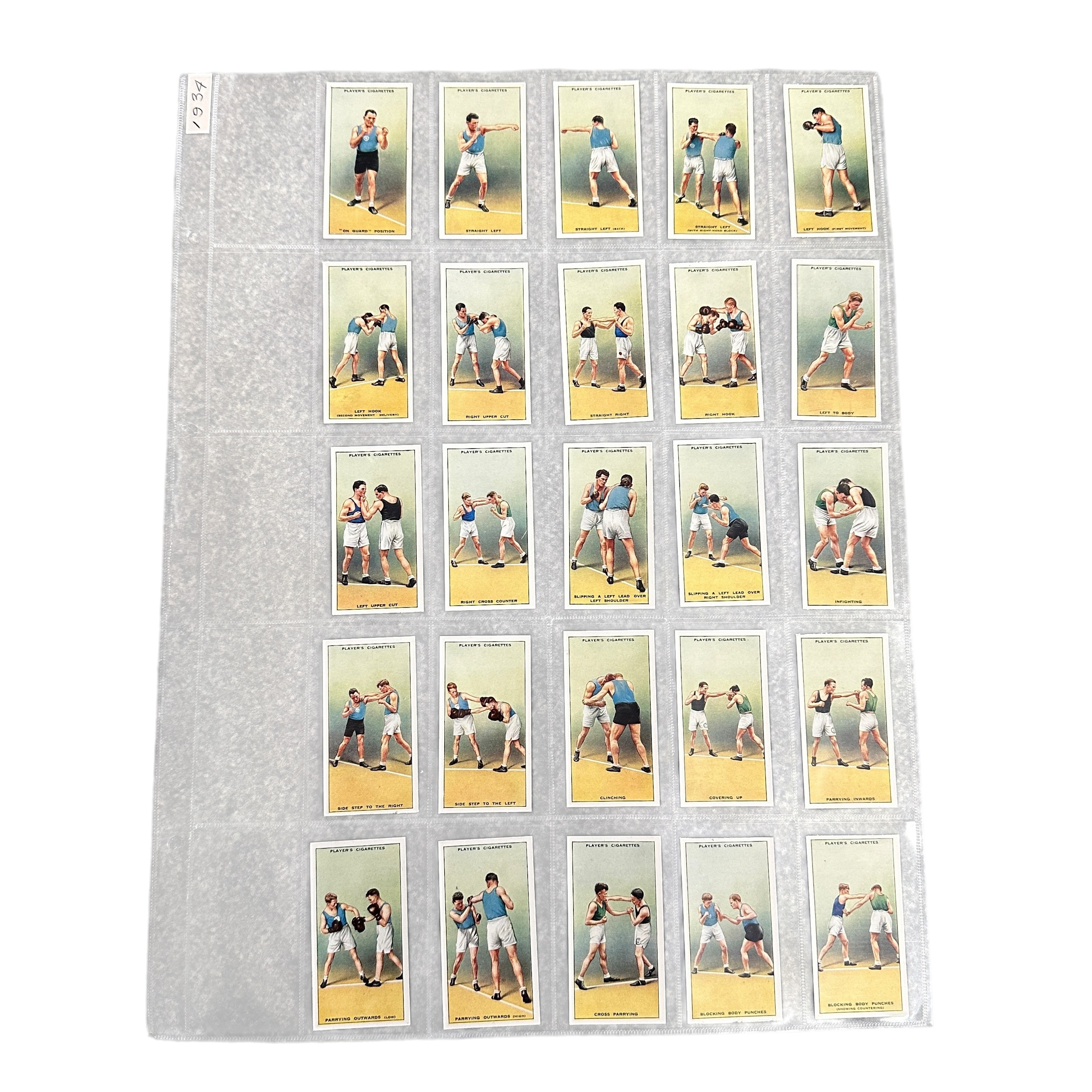 Player's cigarette cards 1934 Boxing (Eire), Irish issue, complete set ...