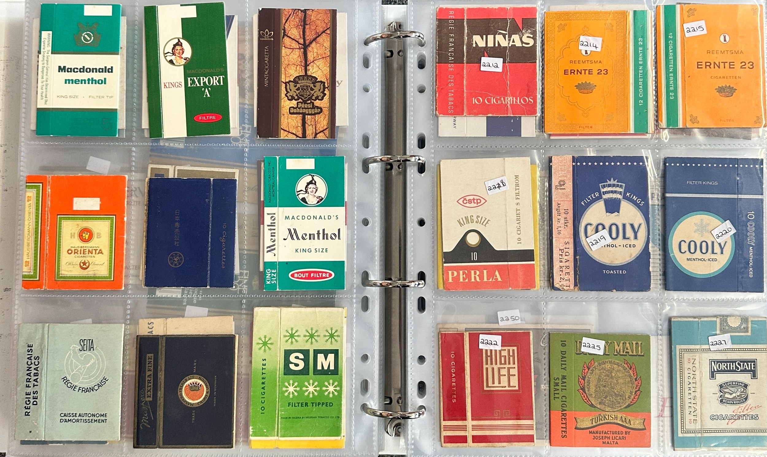 Vintage Cigarette Packet Hulls 10s and 20s to include Army Club, Astor ...