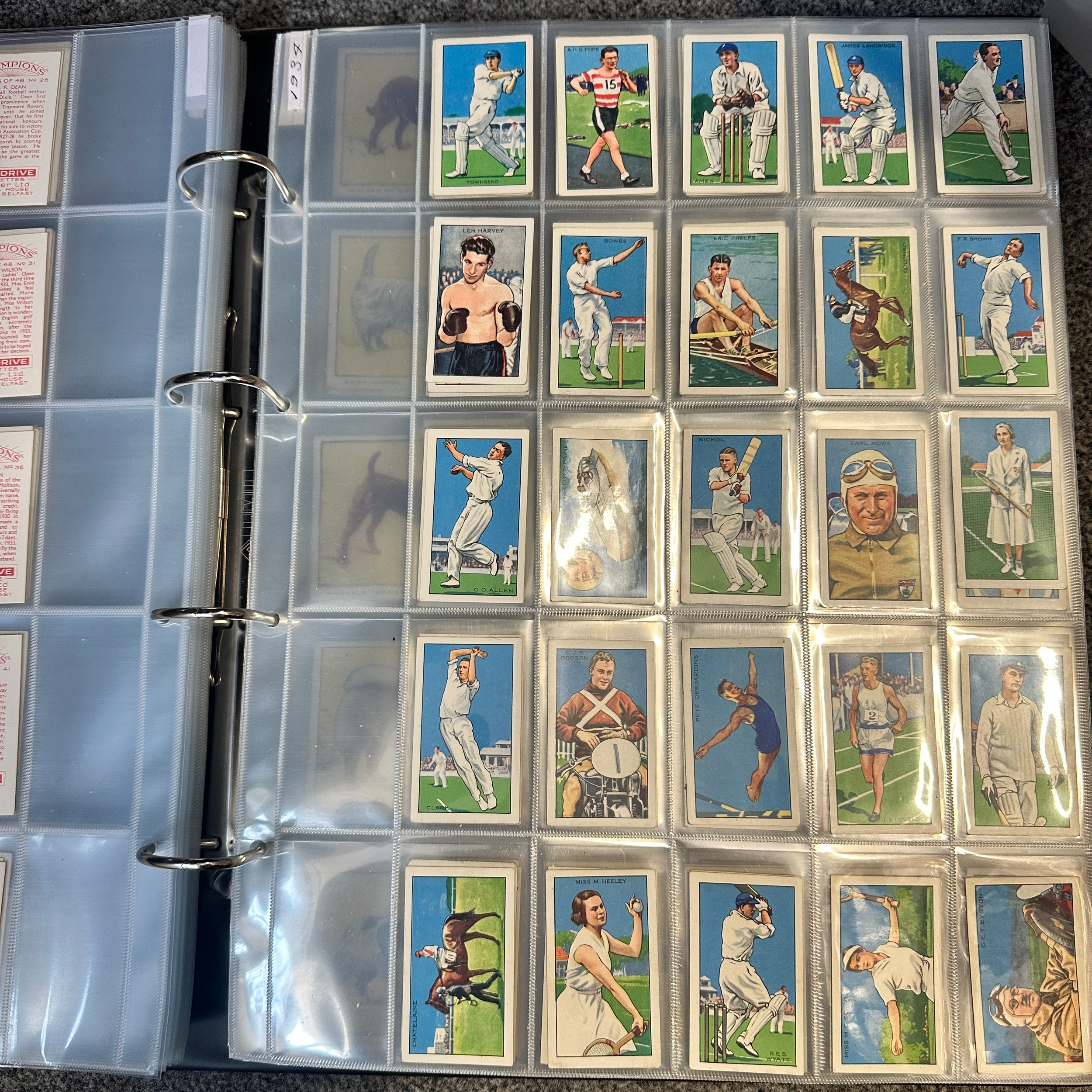 Gallagher cigarette cards, complete sets in a large album, in very good ...
