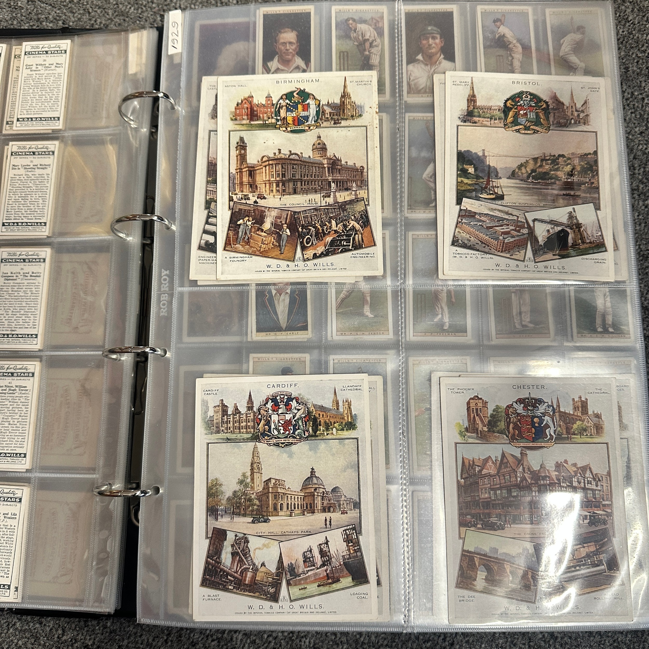 Wills cigarette cards, complete sets in a large album, in very good to ...