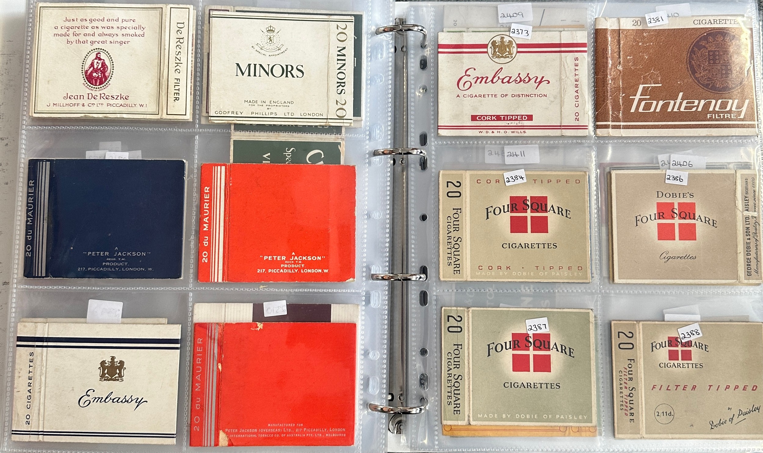 Vintage Cigarette Packet Hulls 10s and 20s to include Army Club, Astor ...