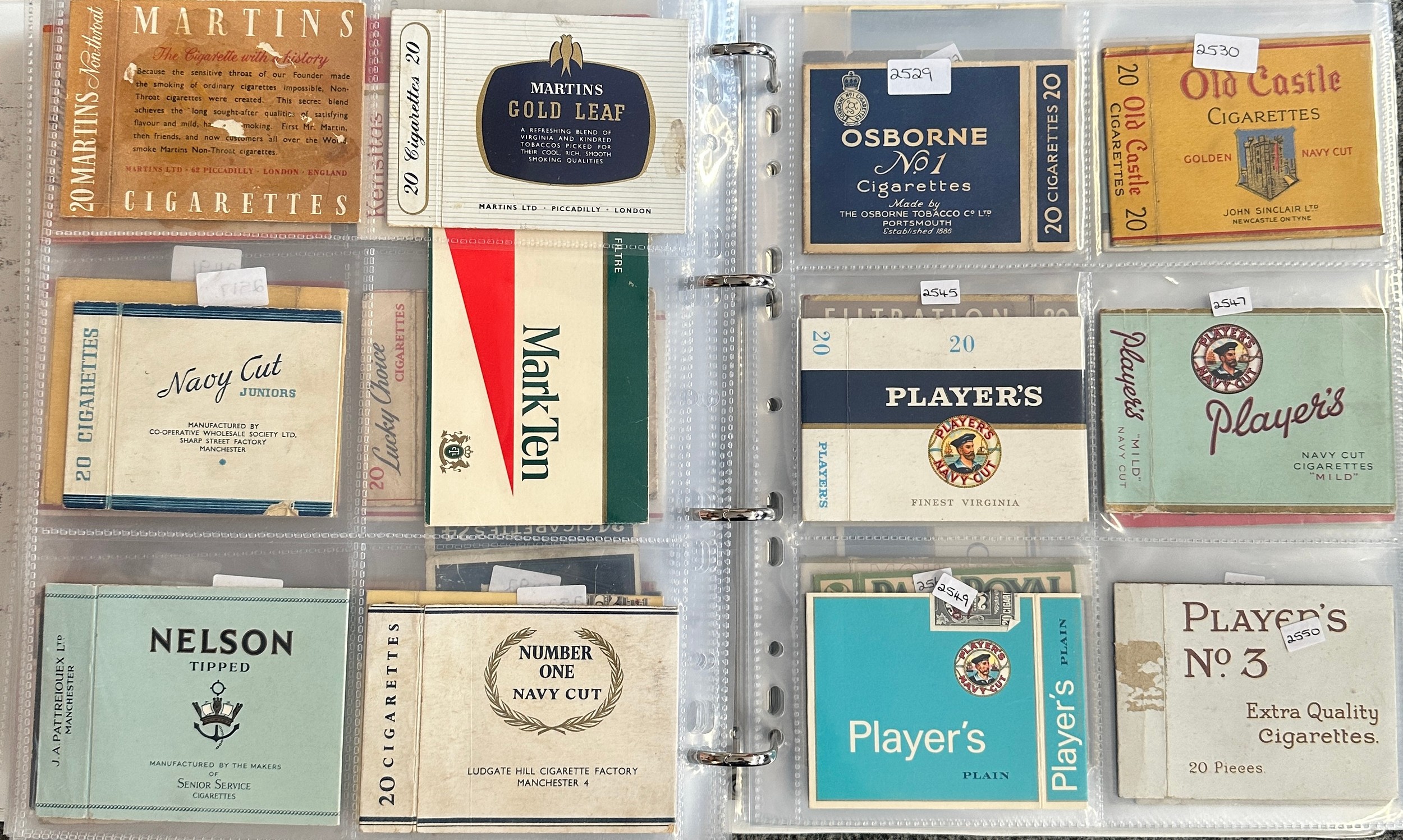 Vintage Cigarette Packet Hulls 10s and 20s to include Army Club, Astor ...