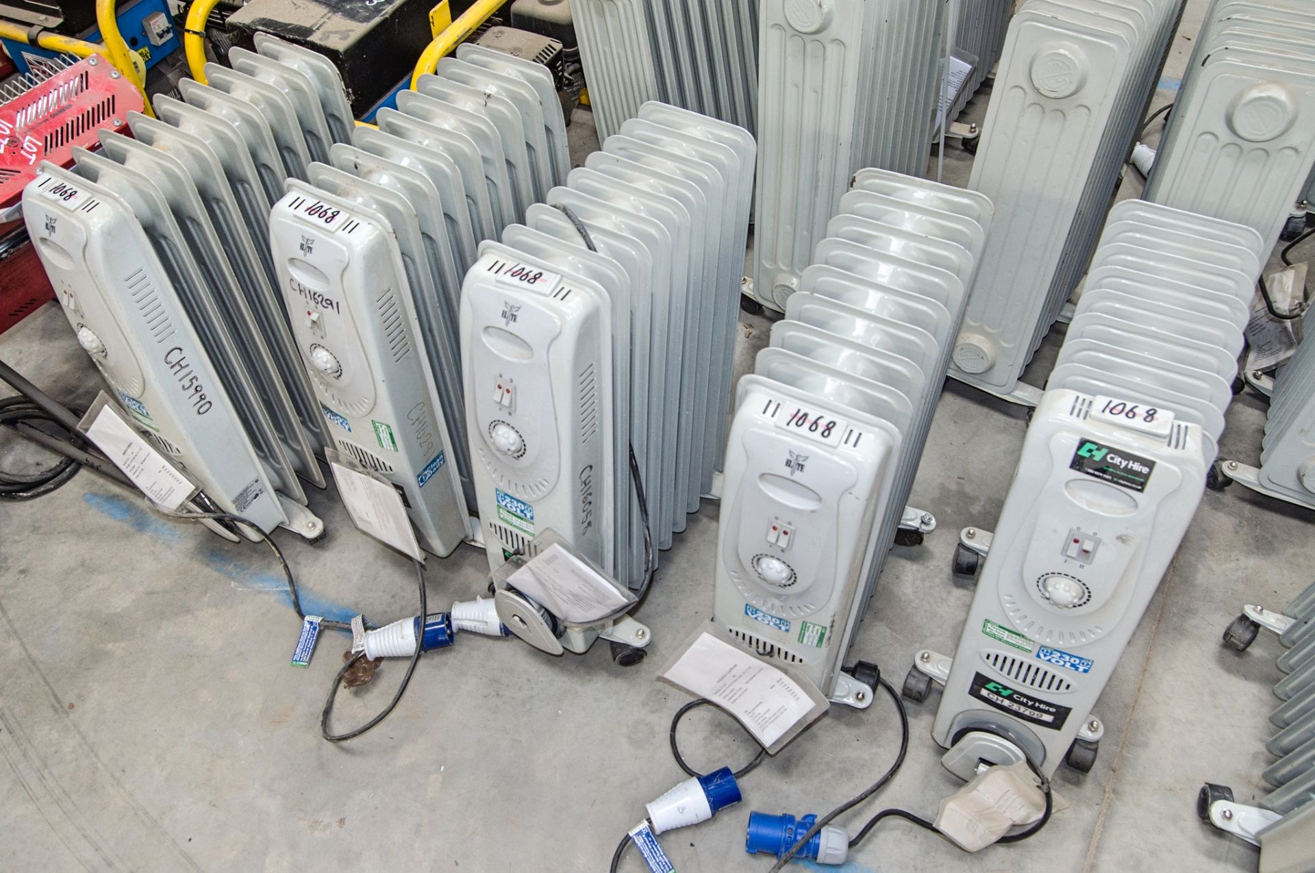 5 - 240v oil filled radiators CH23799, CH15987, CH16058, CH16291, CH15990