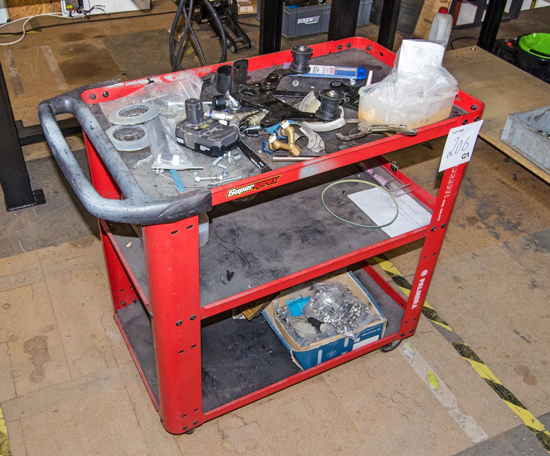 Palmera steel tool trolley ** Lot located at CCM Motorcycles, Jubilee ...