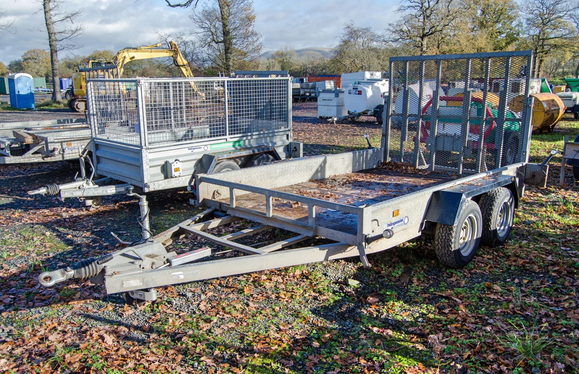 Indespension 10ft x 6ft tandem axle plant trailer S/N: 130706 A943329