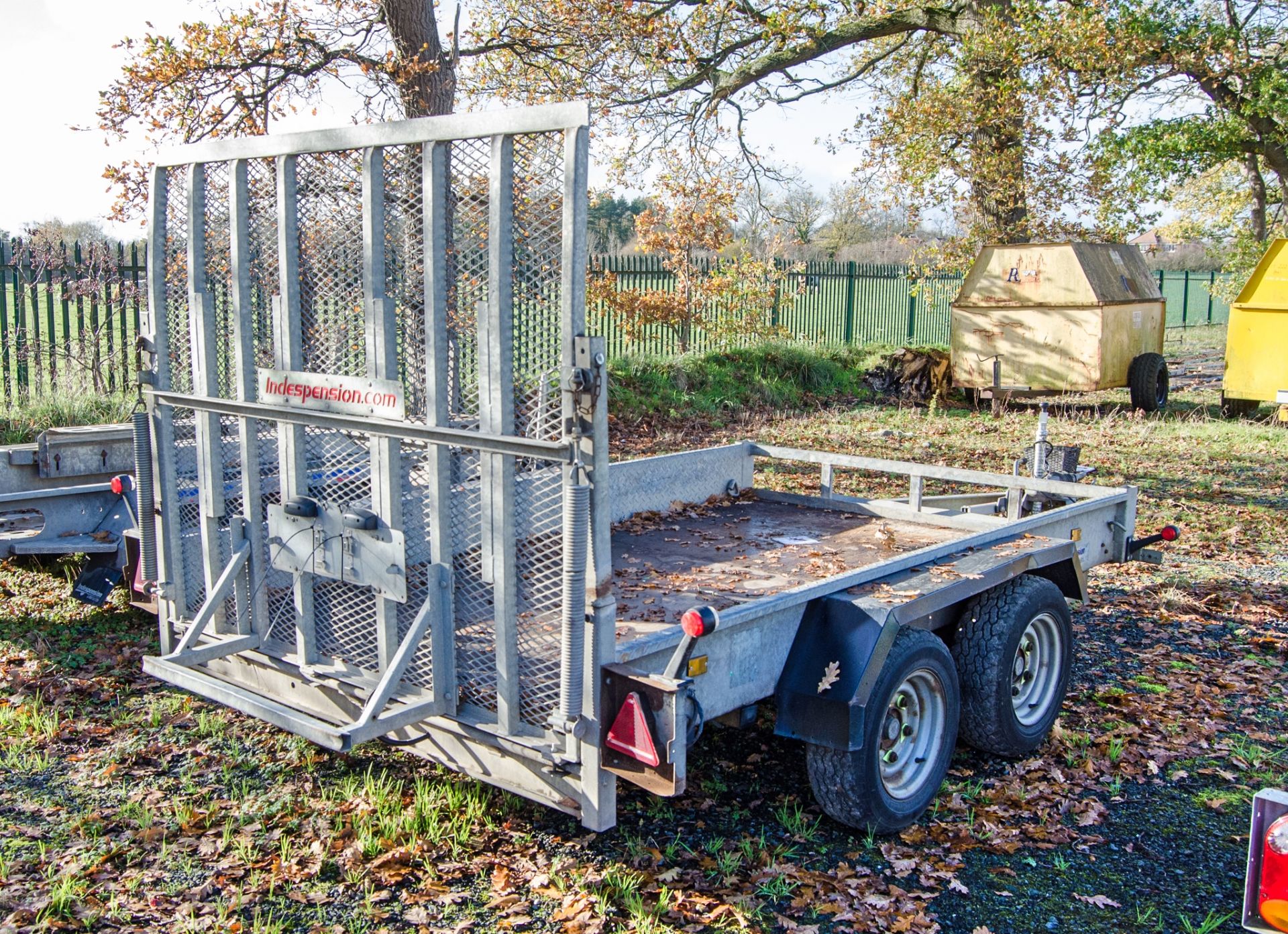 Indespension 10ft x 6ft tandem axle plant trailer S/N: 130706 A943329