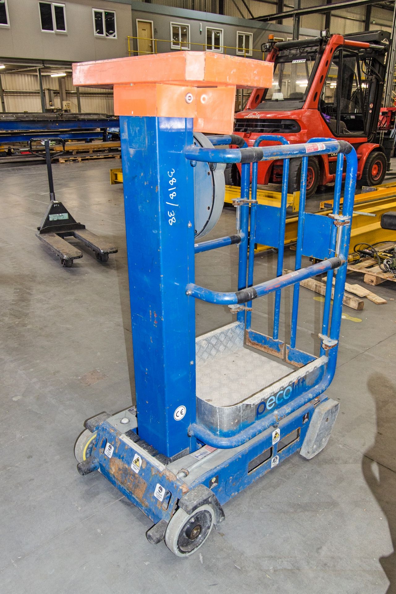 Power Tower Peco Lift push around manual vertical lift personnel lift S ...
