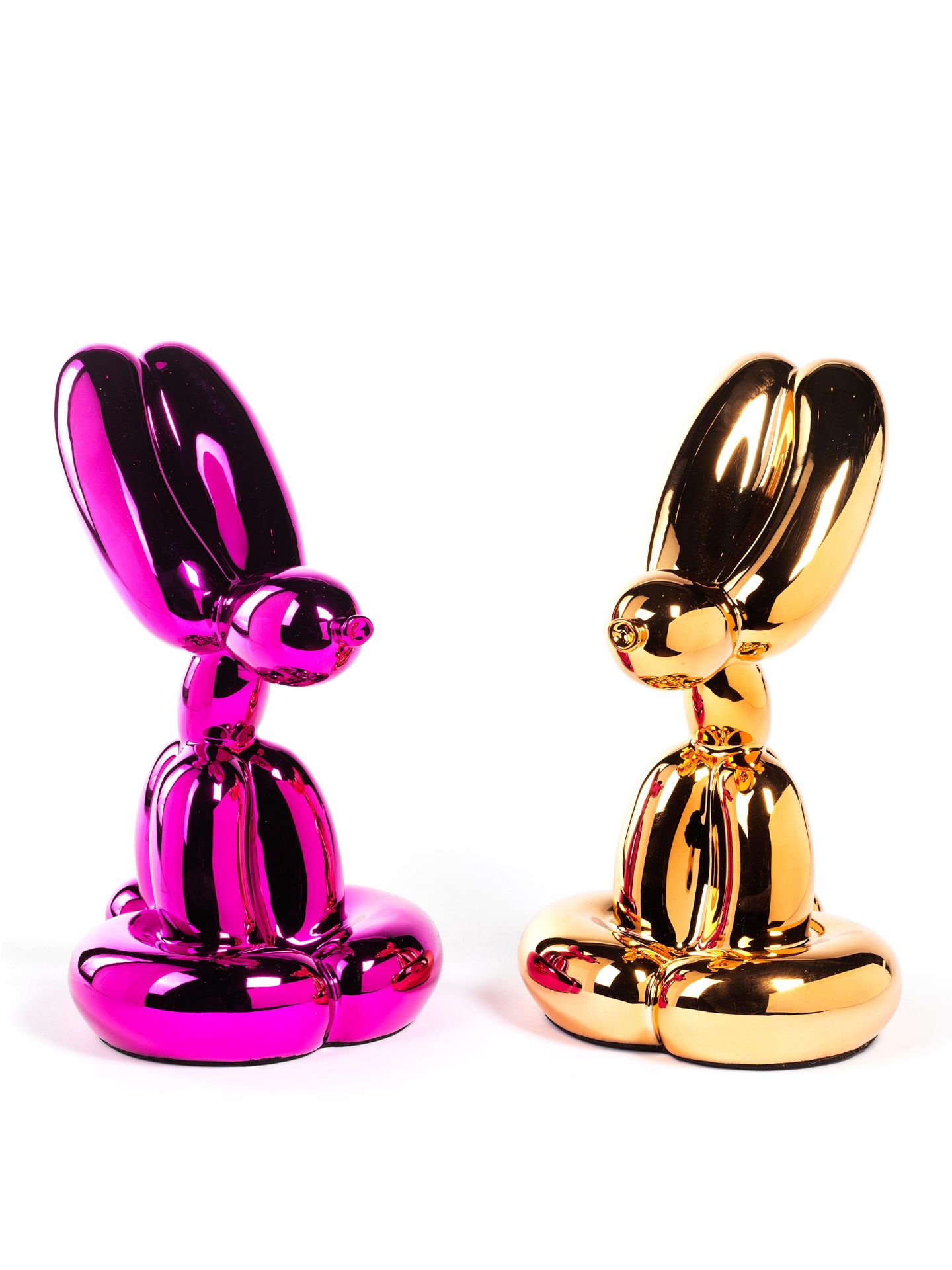Jeff Koons, geb. 1955, nachZWEI BALLOON RABBITS IN MAGENTA UND ...