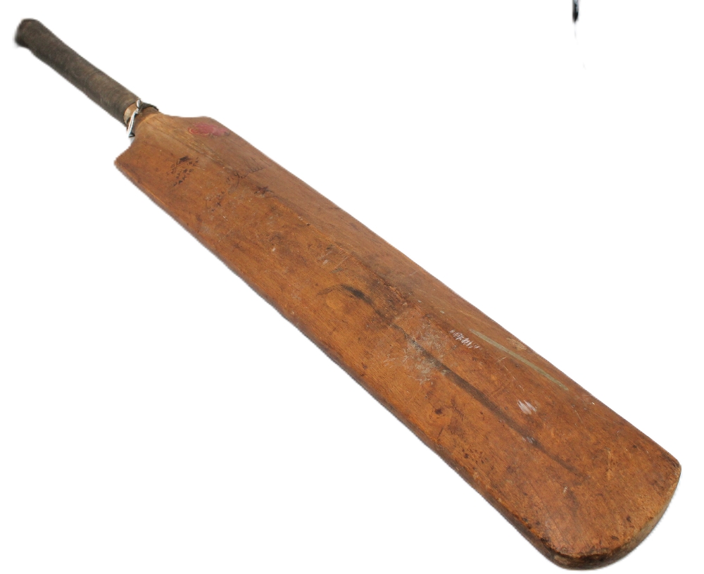 Cricket Interest: a vintage Treble spring willow cricket bat owned by ...
