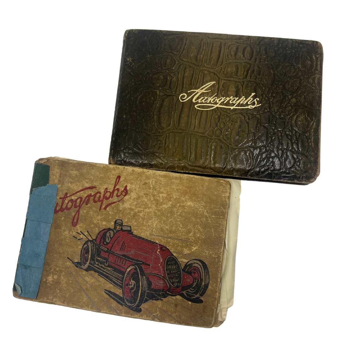 Two albums of signed photographs and autographs from the 1940s-1950s to ...