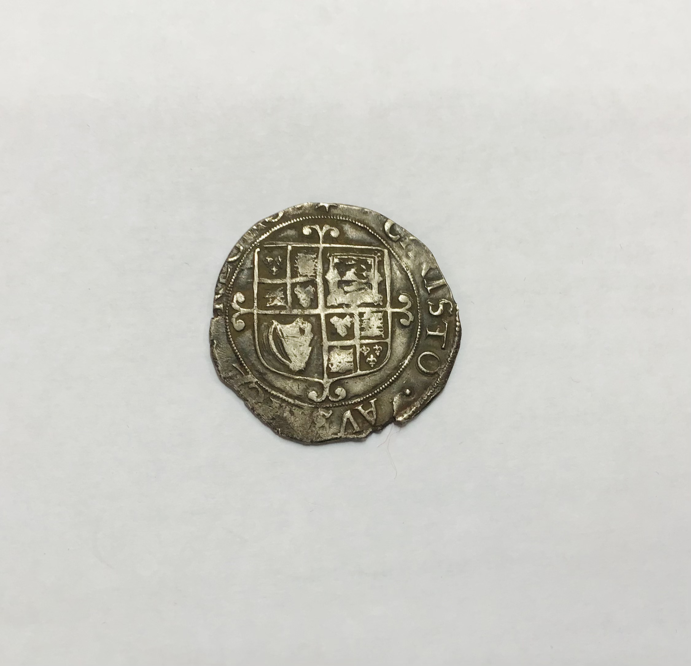 Charles I Shilling, Tower mint under Charles I, mm Star over Triangle ...