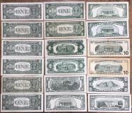 Collection Of American Banknotes Including 2 X Series 1935 1 Series