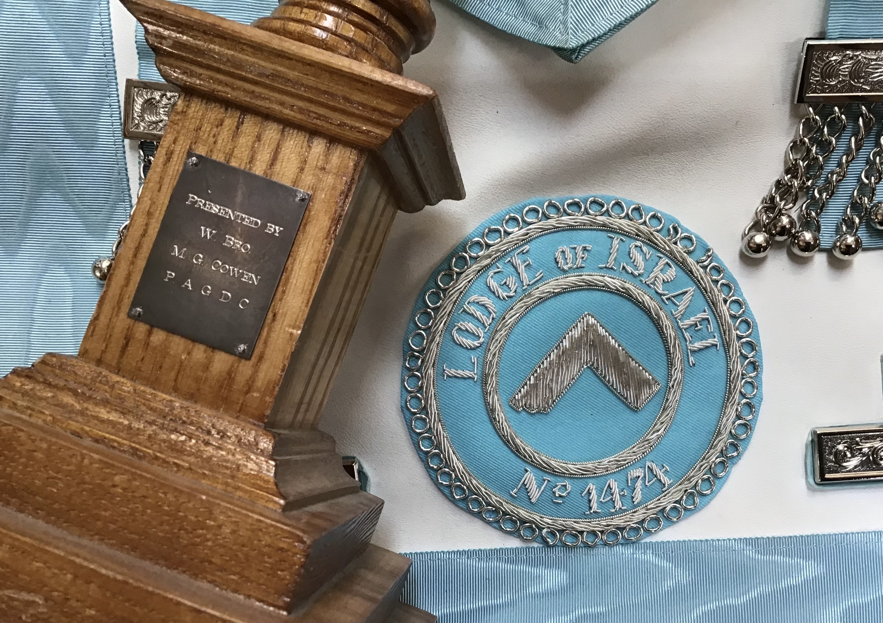 Collection of Masonic related items from the Lodge of Israel 1474 ...