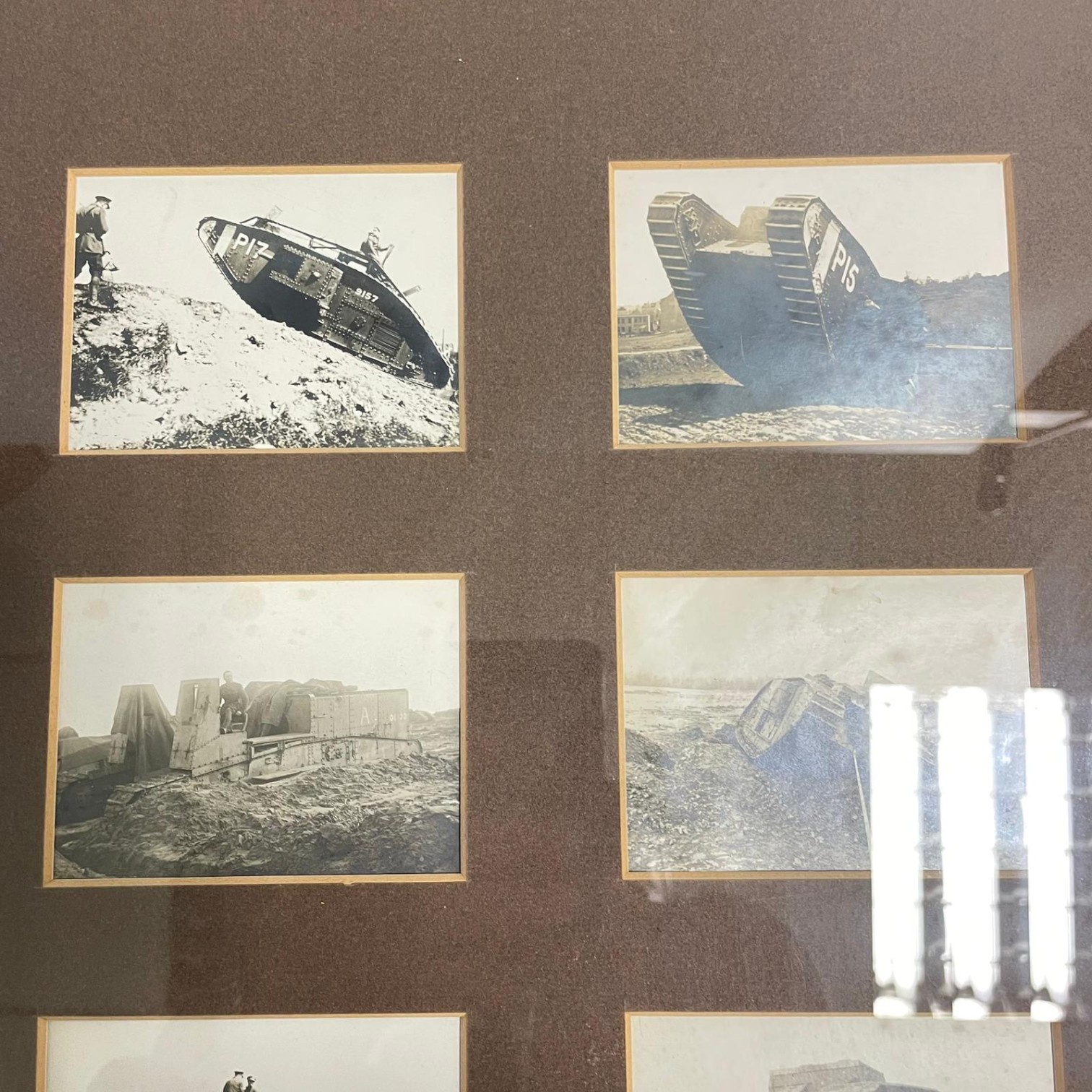 Framed Photos Of WW1 Tanks Photos Taken by the Officers- some comments ...
