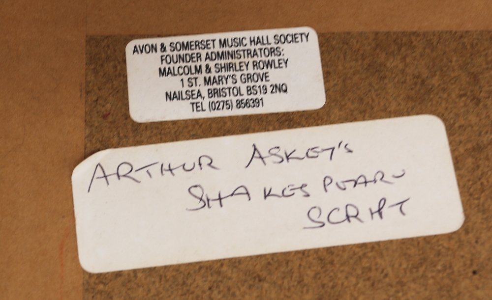 The Shakespeare Script: a 1948 prop written by Arthur Askey for the ...