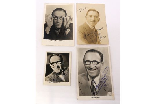 Arthur Askey's first professional portrait postcard, circa 1925 ...