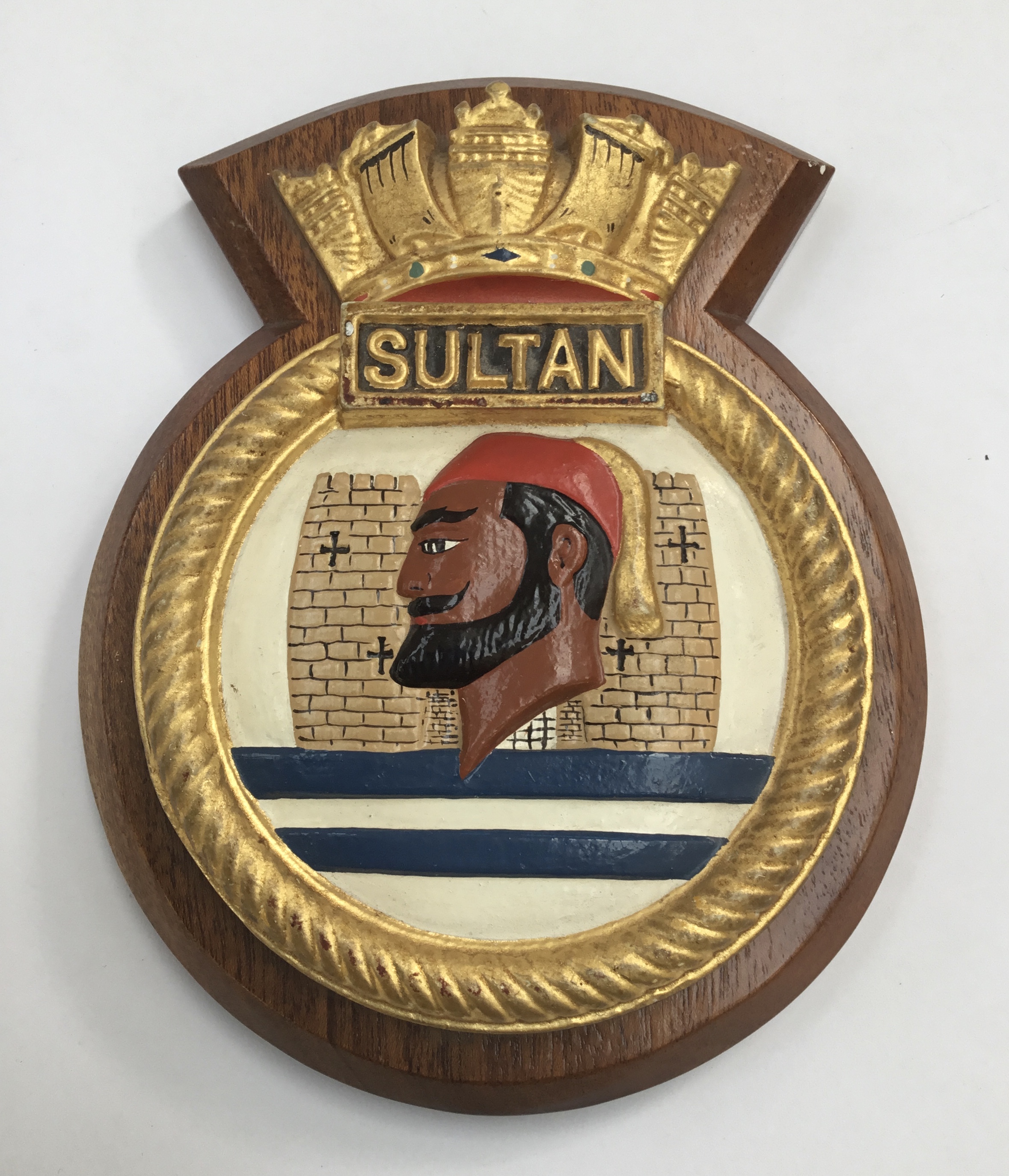 Two 20th century ships crests, with one for the shore establishment ...