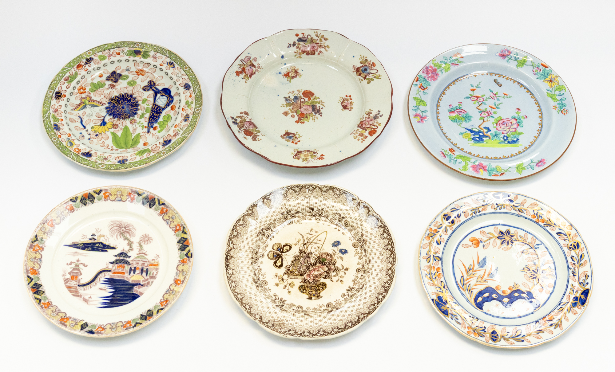 Collection of CJ Mason, Ashworth, Morley & Spode plates, various ...