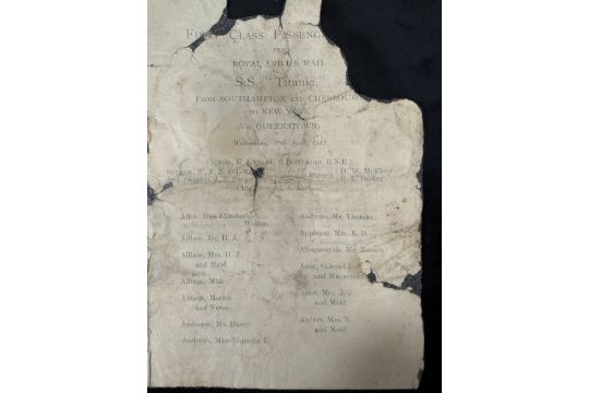 R.M.S. TITANIC: FREDERICK SUTTON COLLECTION. Mr Sutton’s own Titanic ...