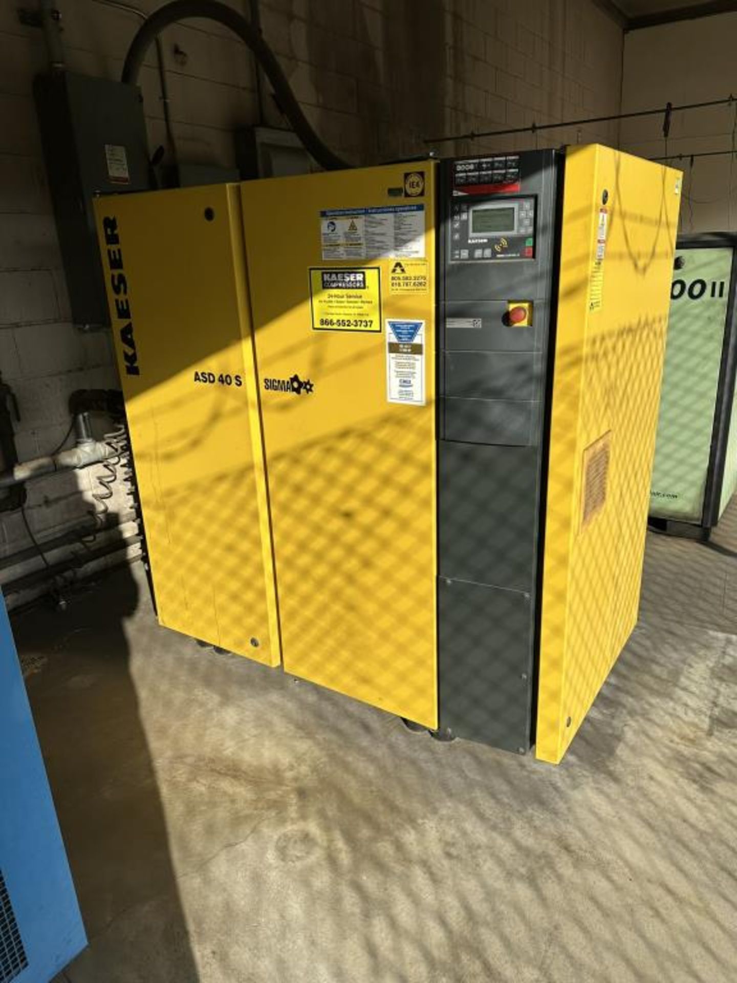 Kaeser ASD 40S 40 HP, Rotary Screw Air Compressor, 208-460v, (2021). S ...