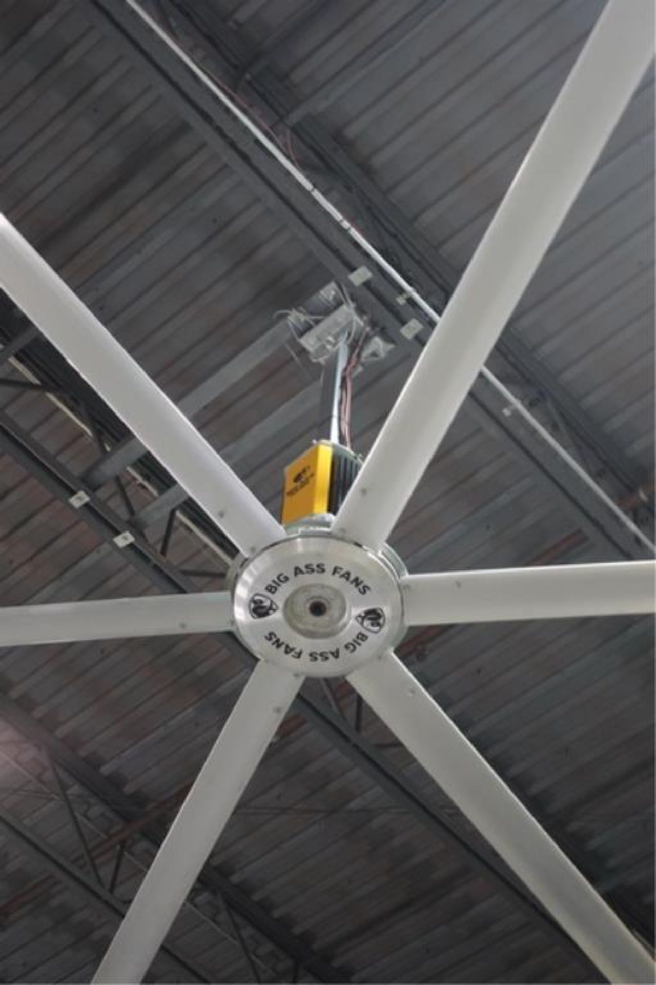 Big Ass Fans Co. Large Warehouse Ceiling Fan with Six 14ft Blades and ...