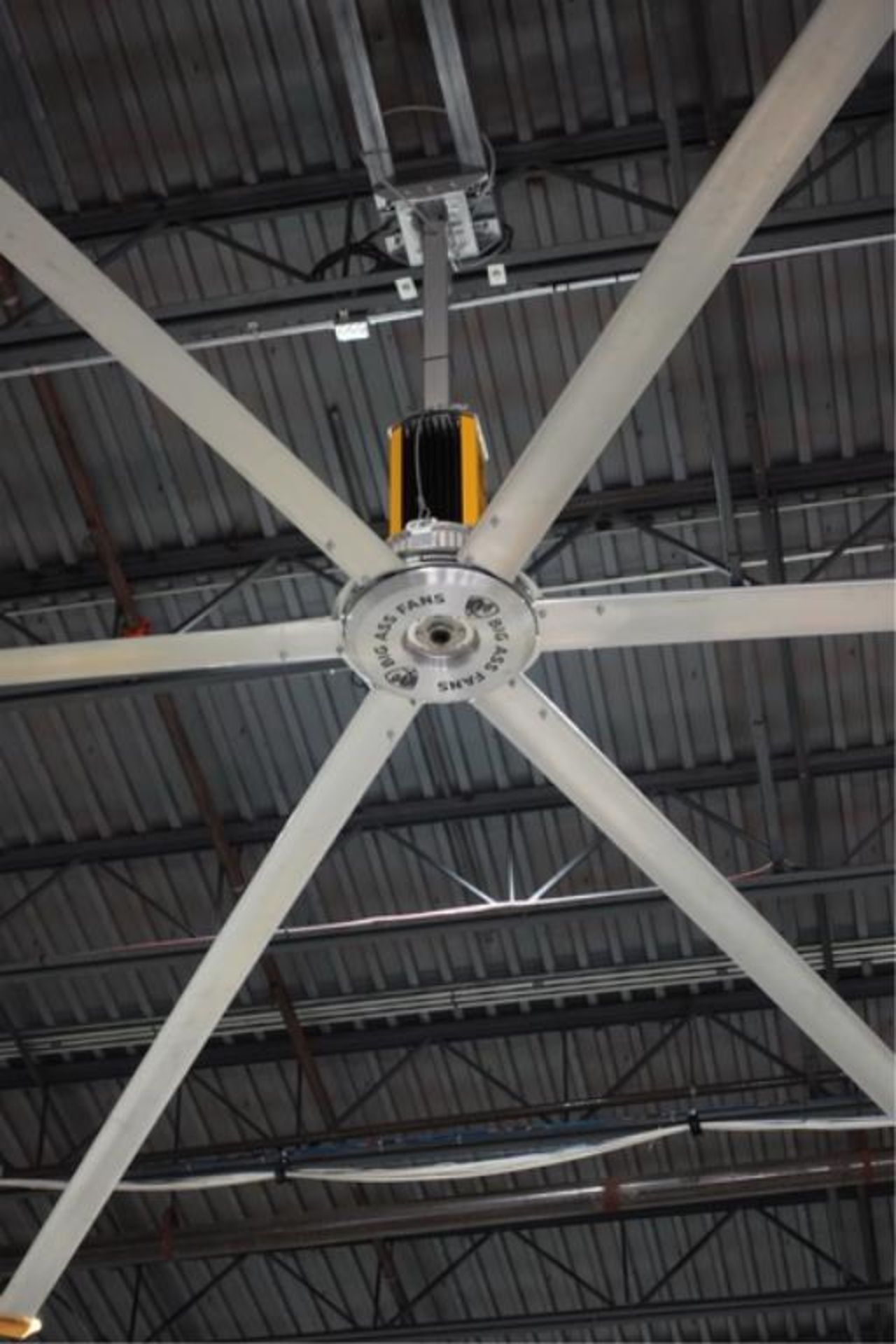 Big Ass Fans Co. Large Warehouse Ceiling Fan with Six 14ft Blades. HIT ...