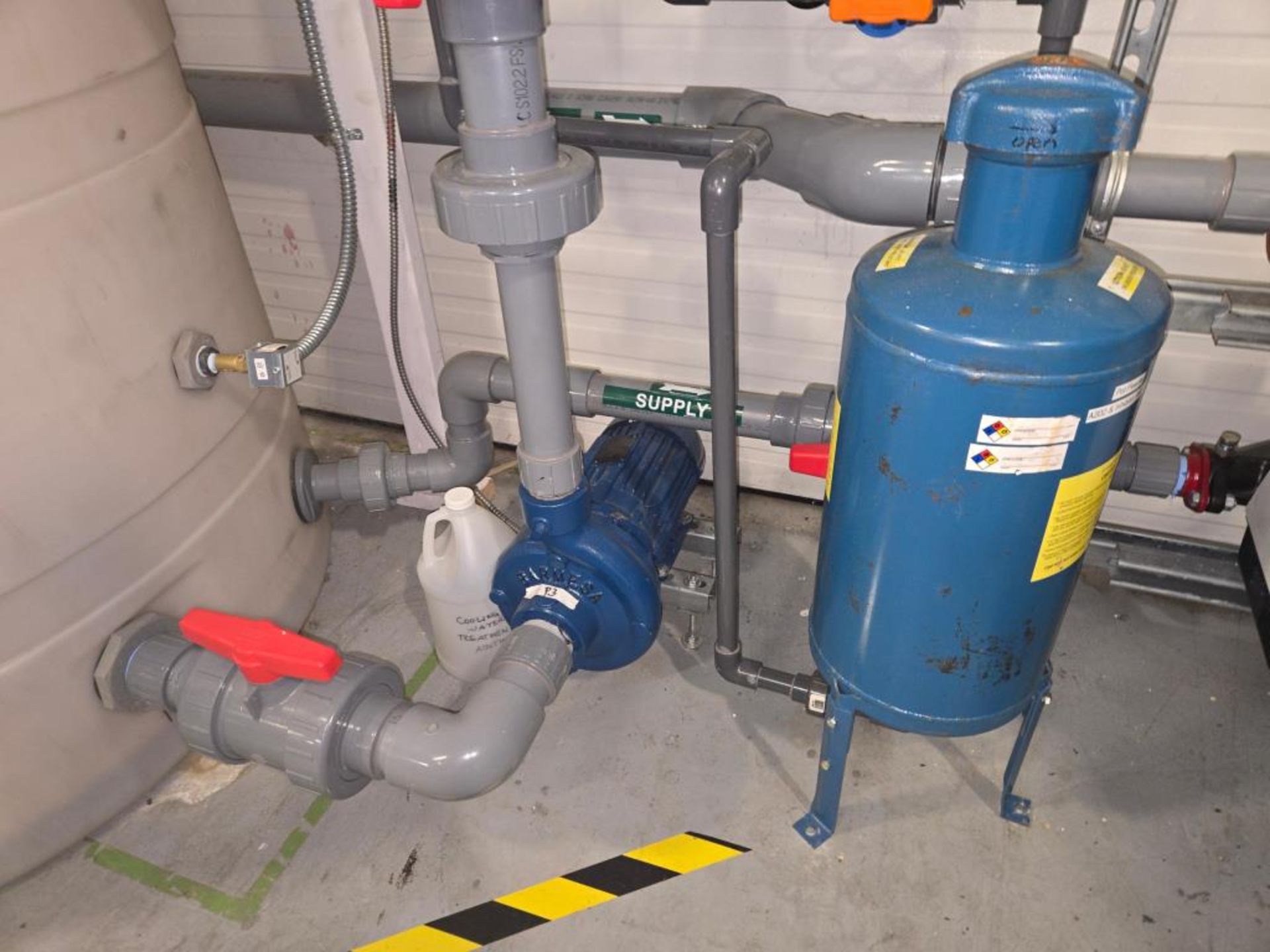 Water Treatment System to Include: 500gal Poly Storage Tank; (4) Belimo ...