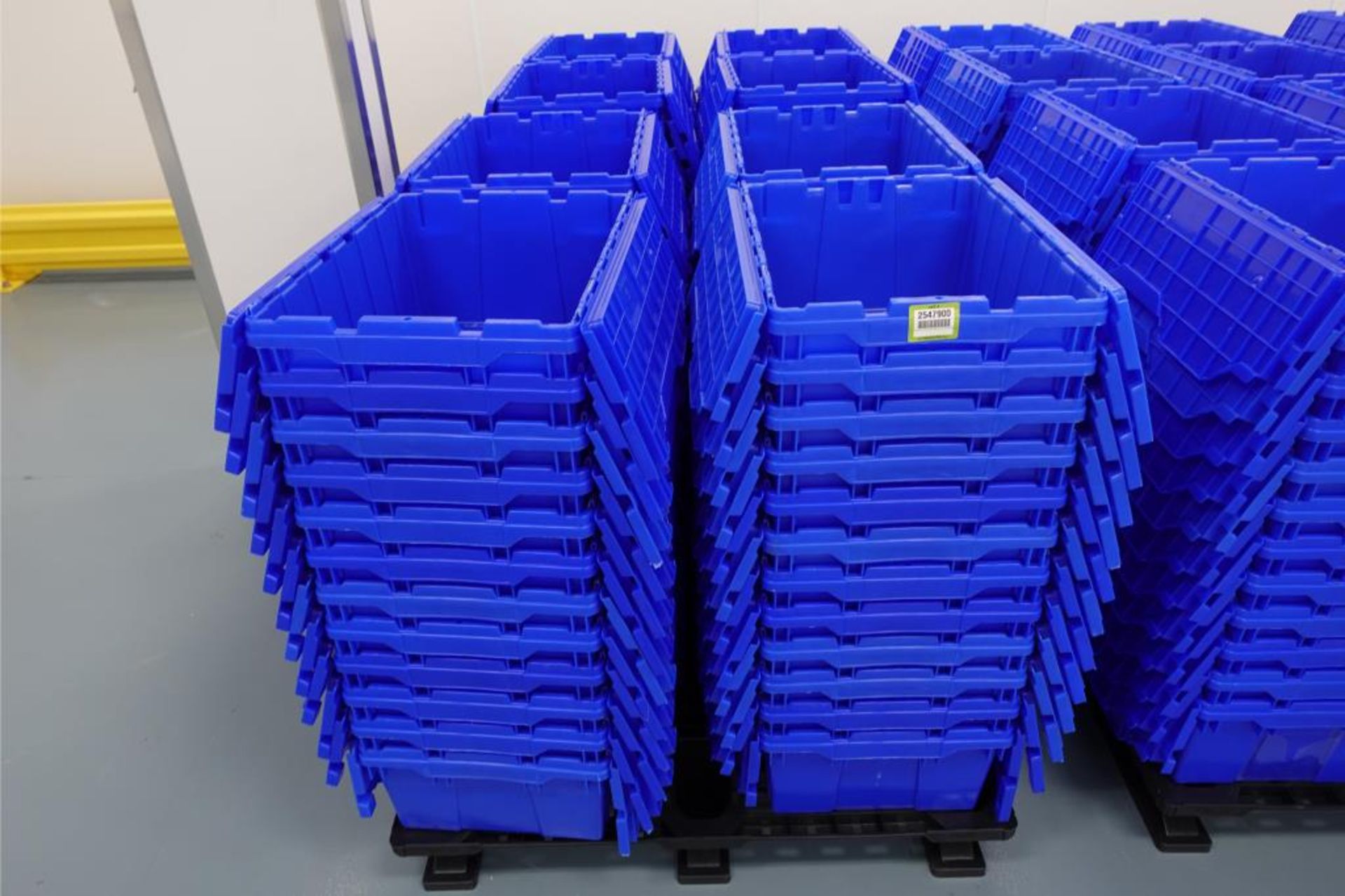 Pallet of (Approx. 48) Plastic Totes, Dimensions 20" x 14" x 9". HIT ...