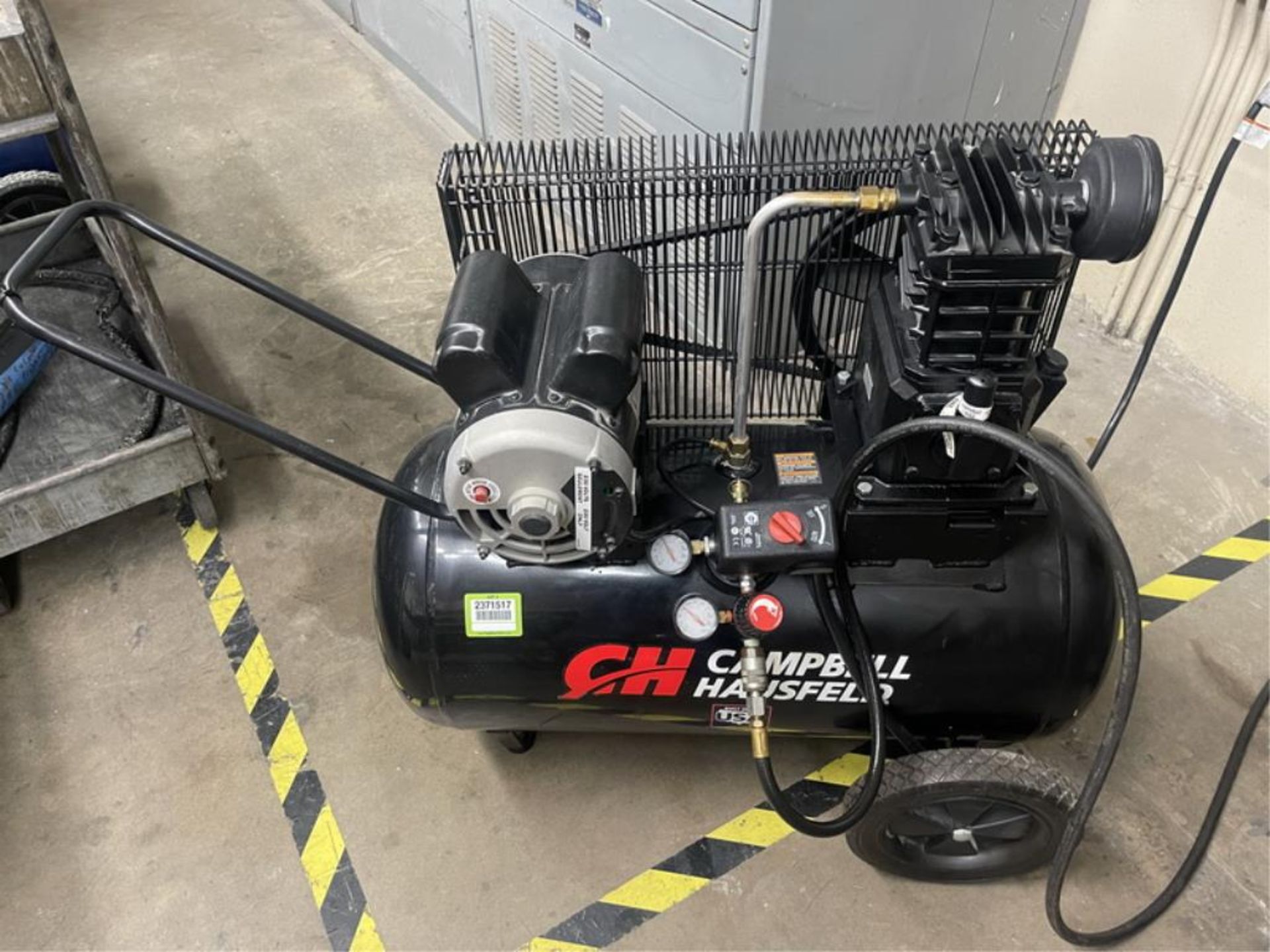 Campbell Hausfeld VT618205AJ Compressor, 3.7HP, 3450RPM, 20 Gallon. S/N ...