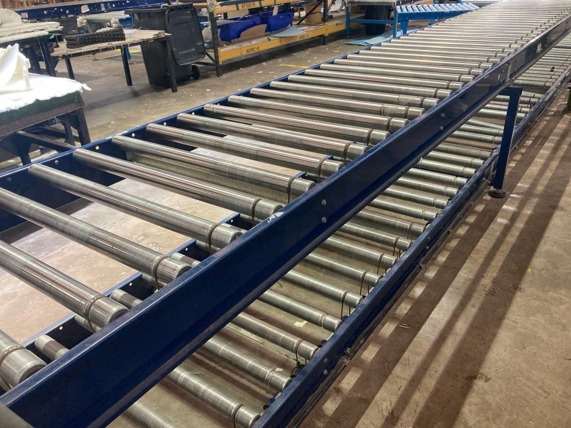 Double Deck Roller Table 20m x 0.8m Approx. Please note this item is ...