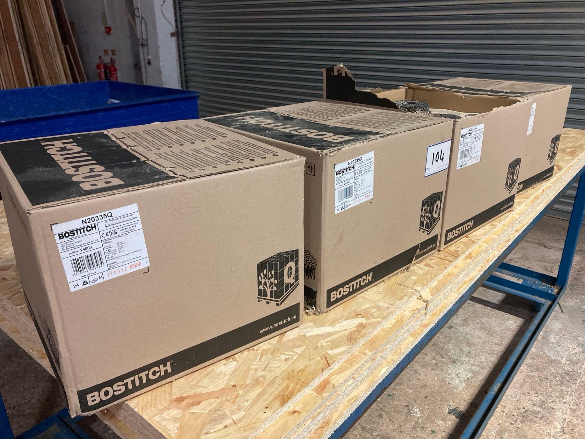 BOSTICH Bright Timber Nails Boxes (4). Please note this item is located ...