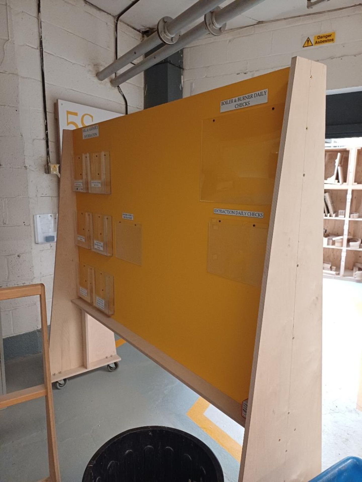 1, Wooden Fabricated Production Planning Board (Mobile)