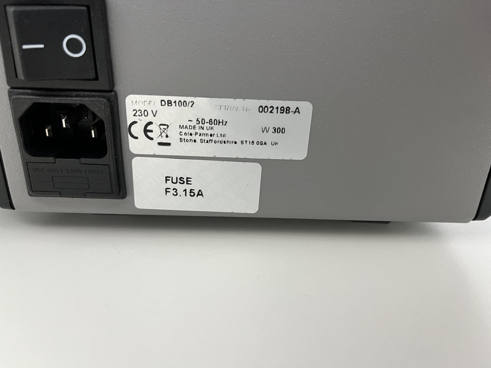 1: Techne, DB100/2, Dri-Block Heater, Serial Number: 002198-A