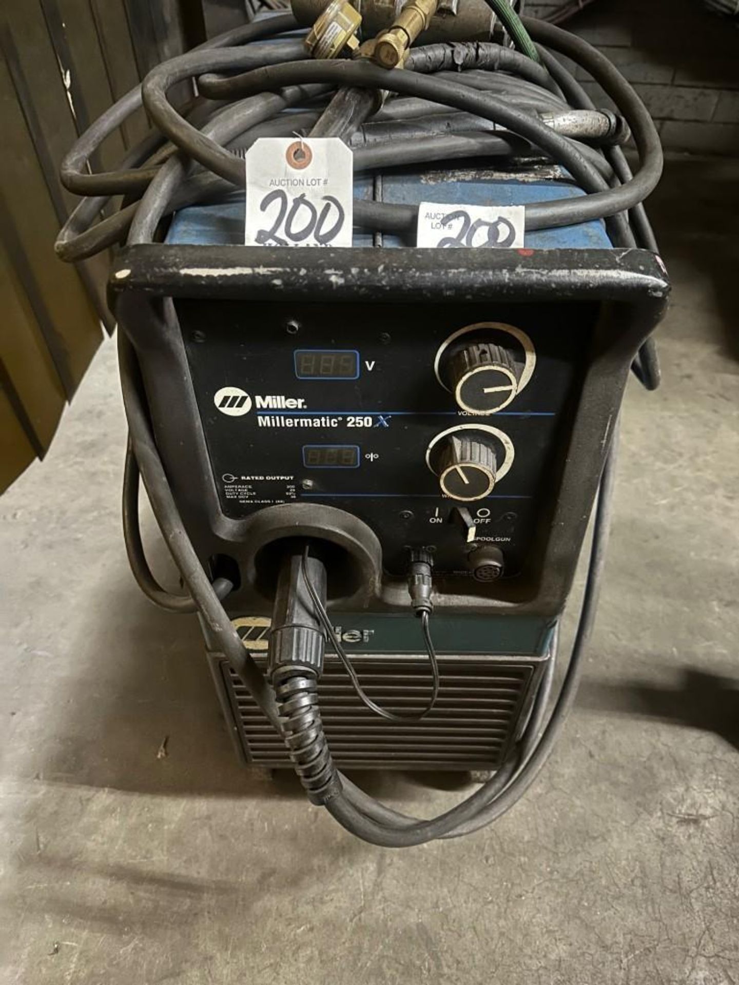 Miller Millermatic 250X Mig Welding Power Source S/N LA 114818, 230/460 ...