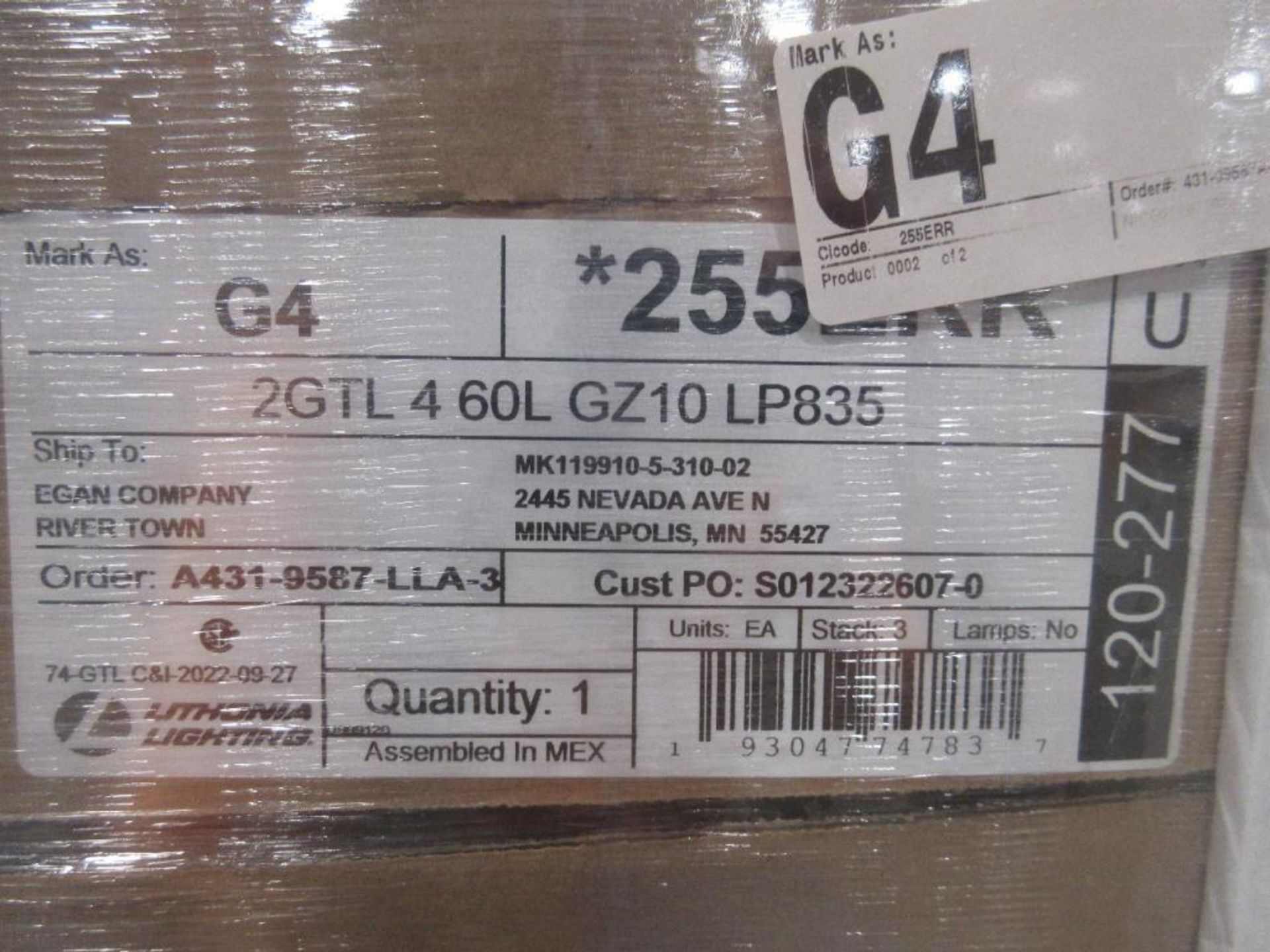 (16) Lithonia Lighting 2GTL 460L GZ10 LP835 Light Fixtures